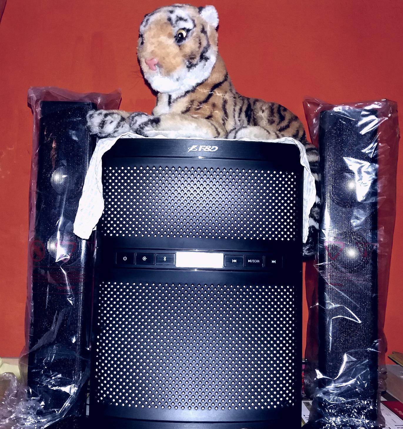 F&D T200X 2.1 Channel Soundbar with Tower Speaker (Black) | Wireless ...