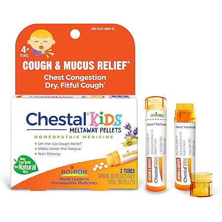 Amazon.com: Boiron Chestal Kids Pellets for Cough and Mucus Relief ...