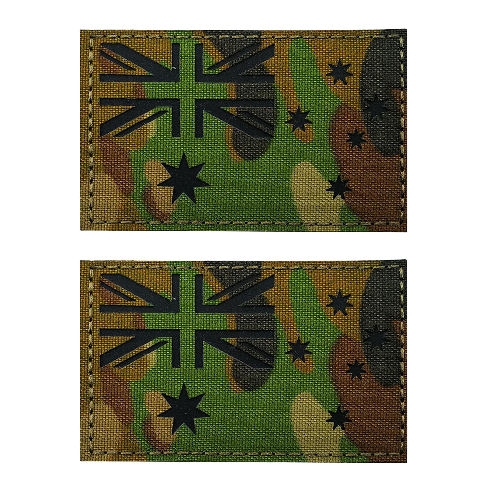 2 PCS Infrared IR Australia Flag Patch Set Reflective National Flag ...