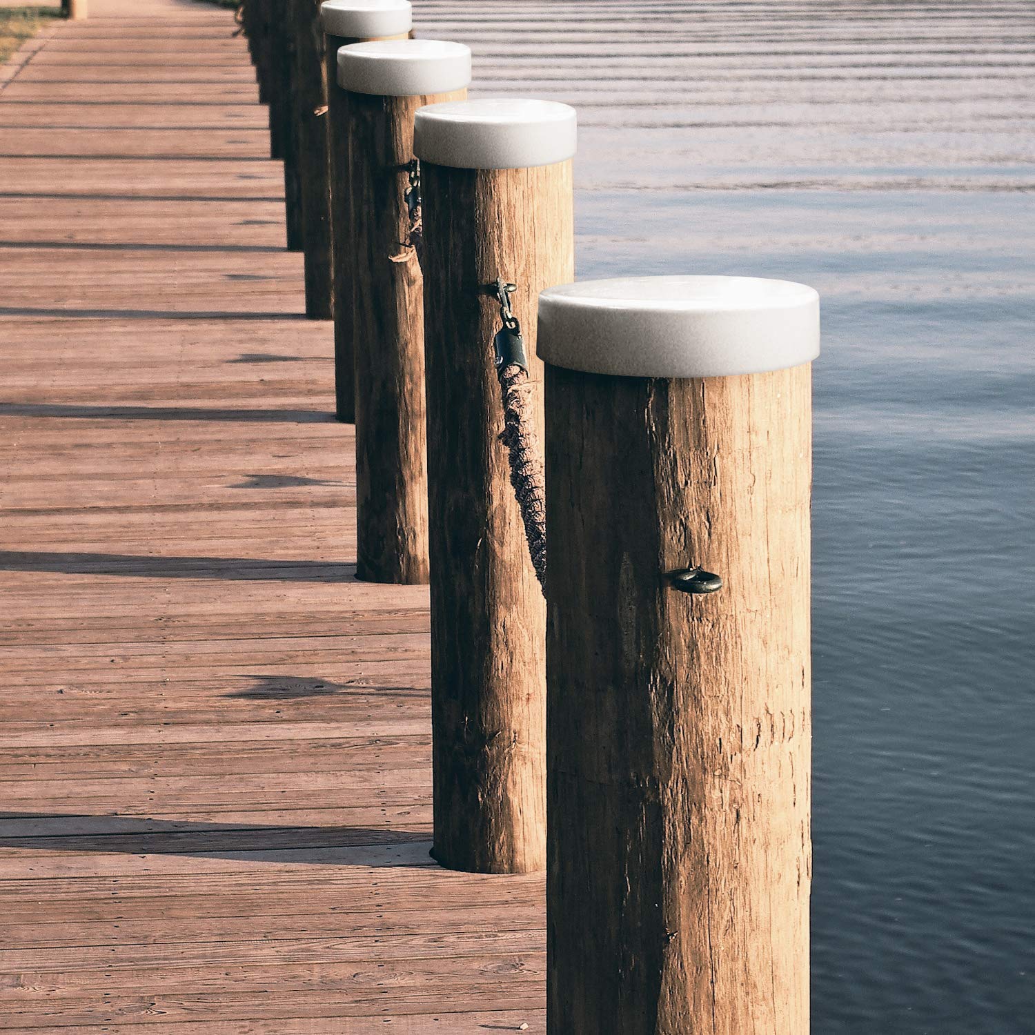 Snapklik.com : USAMADE Marine Dock Piling Cap, Flat Top Design, Piling ...