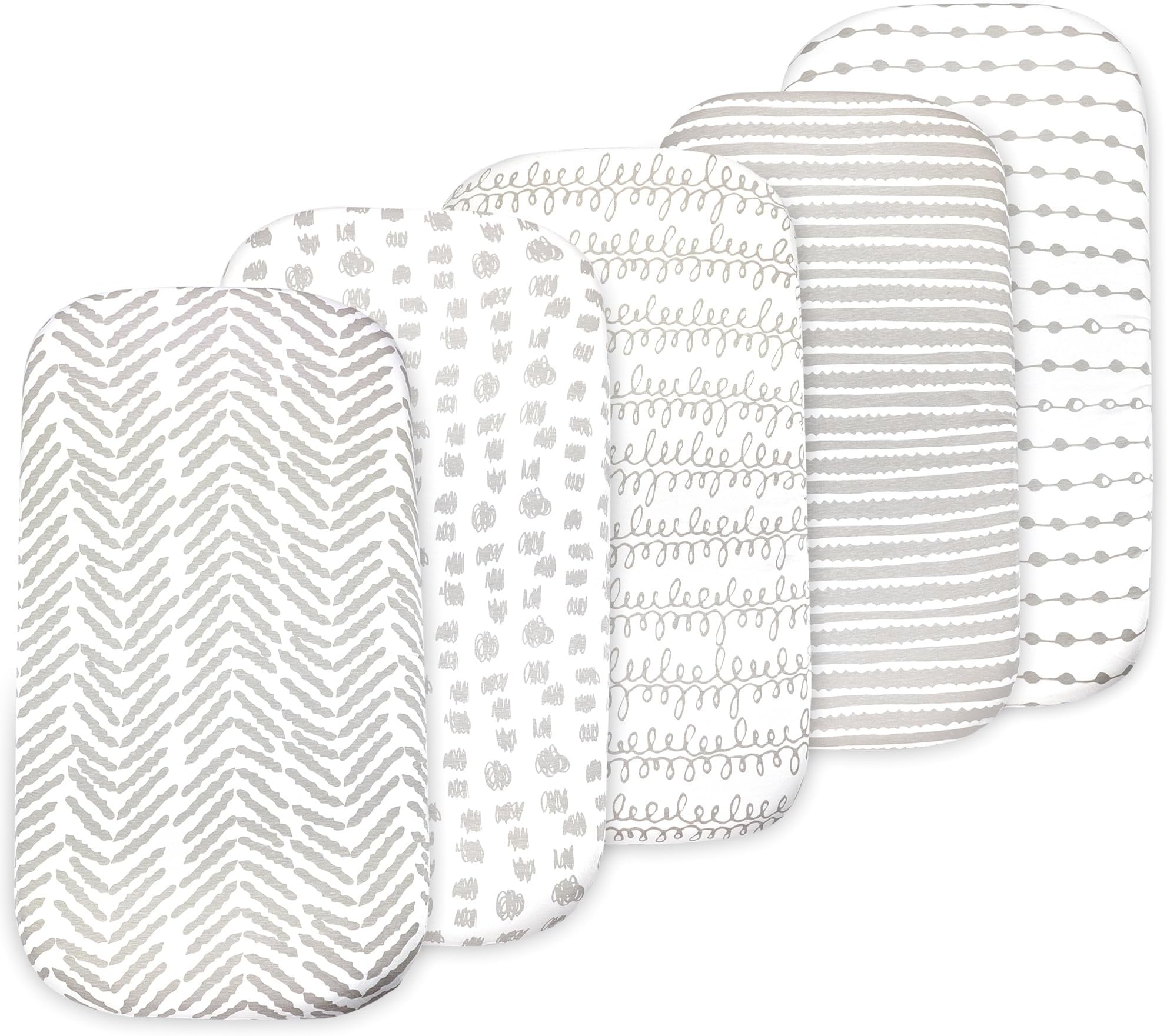 Amazon.com : Bassinet Bed Sheets – Premium Bassinet Fitted Sheets 4 ...