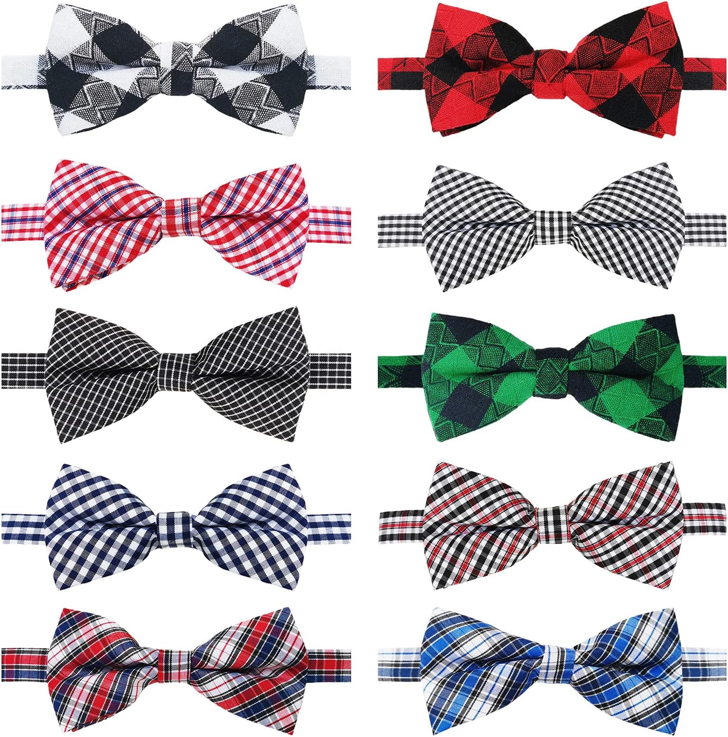 Dog Bow Ties, 10pcs KOOLMOX Dog Bowties, Dog Neck Ties with Adjustable ...