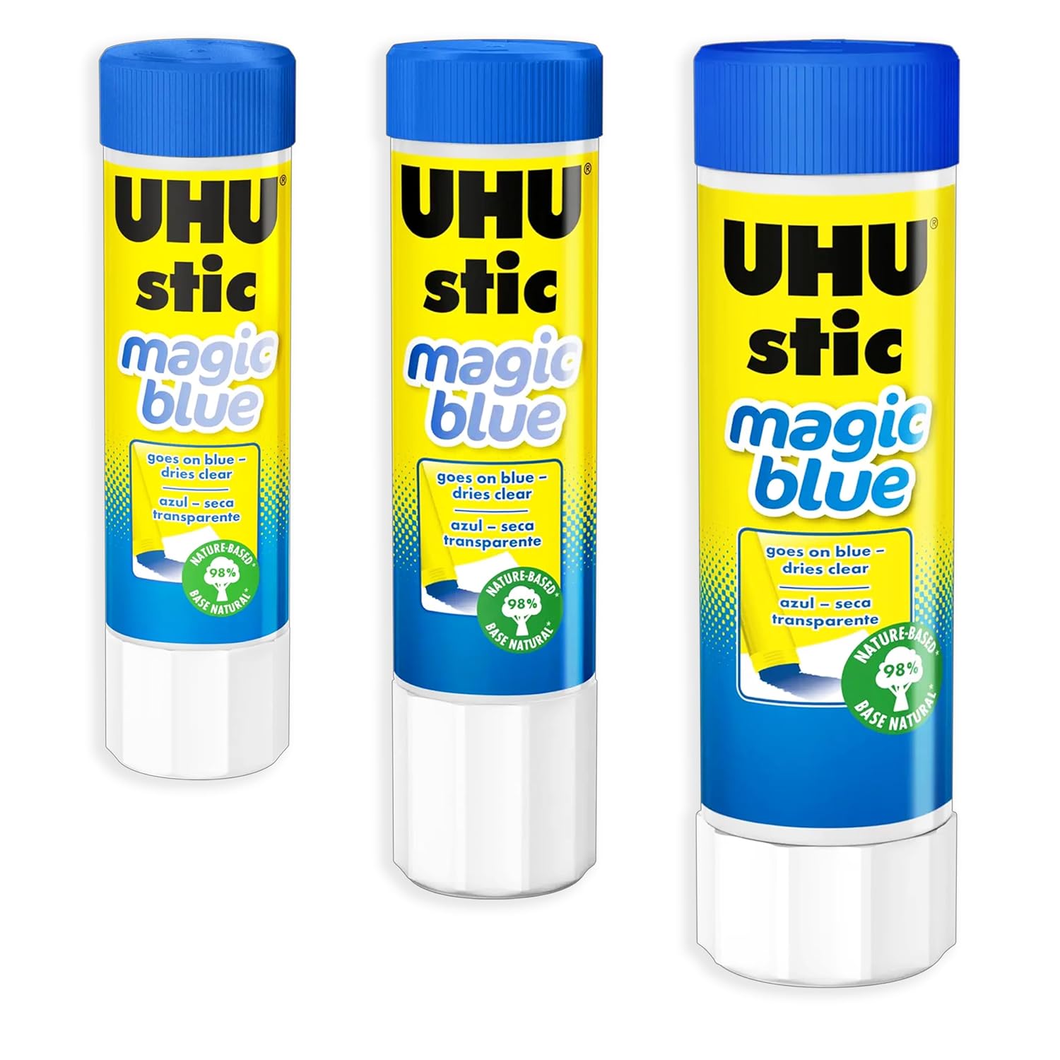 Amazon.com: UHU Stic Magic Glue Stick - Solvent Free - Dries Clear - 8G ...