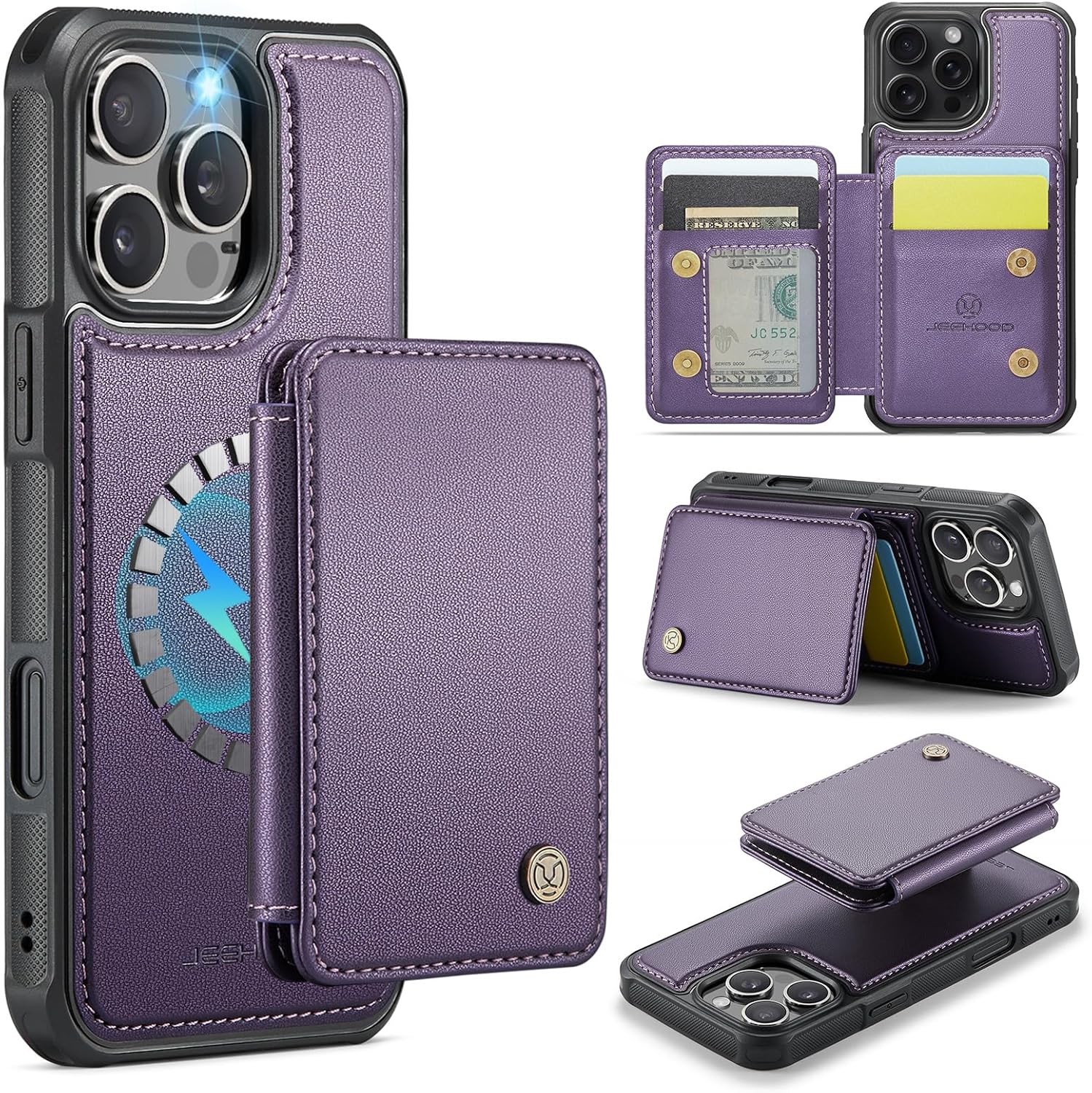 Amazon.com: Hongxinyu Wallet Case for iPhone 16 Pro Max Compatible with ...