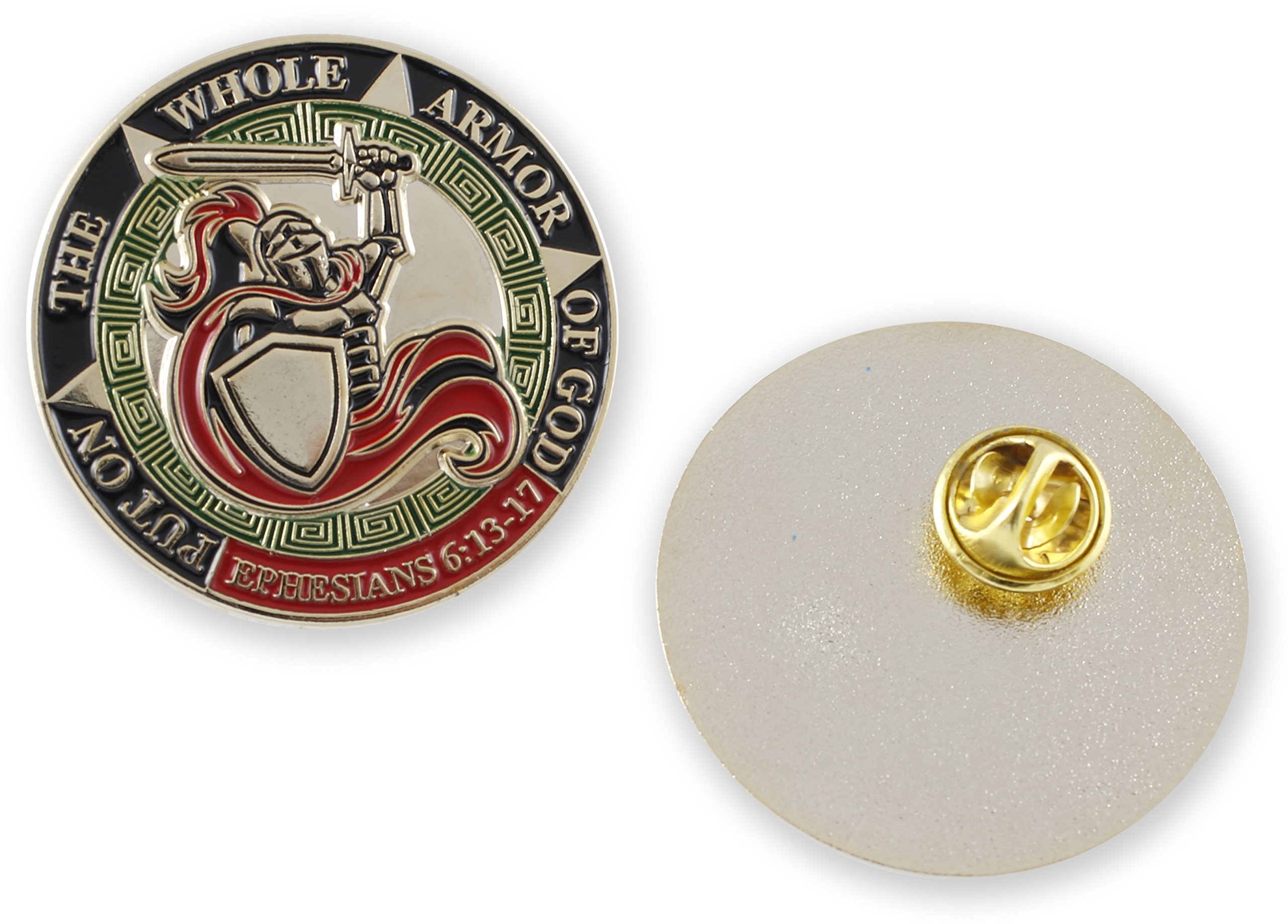 Buy Put On The Whole Armor of God Ephesians 6:13-17 Enamel Large Lapel ...