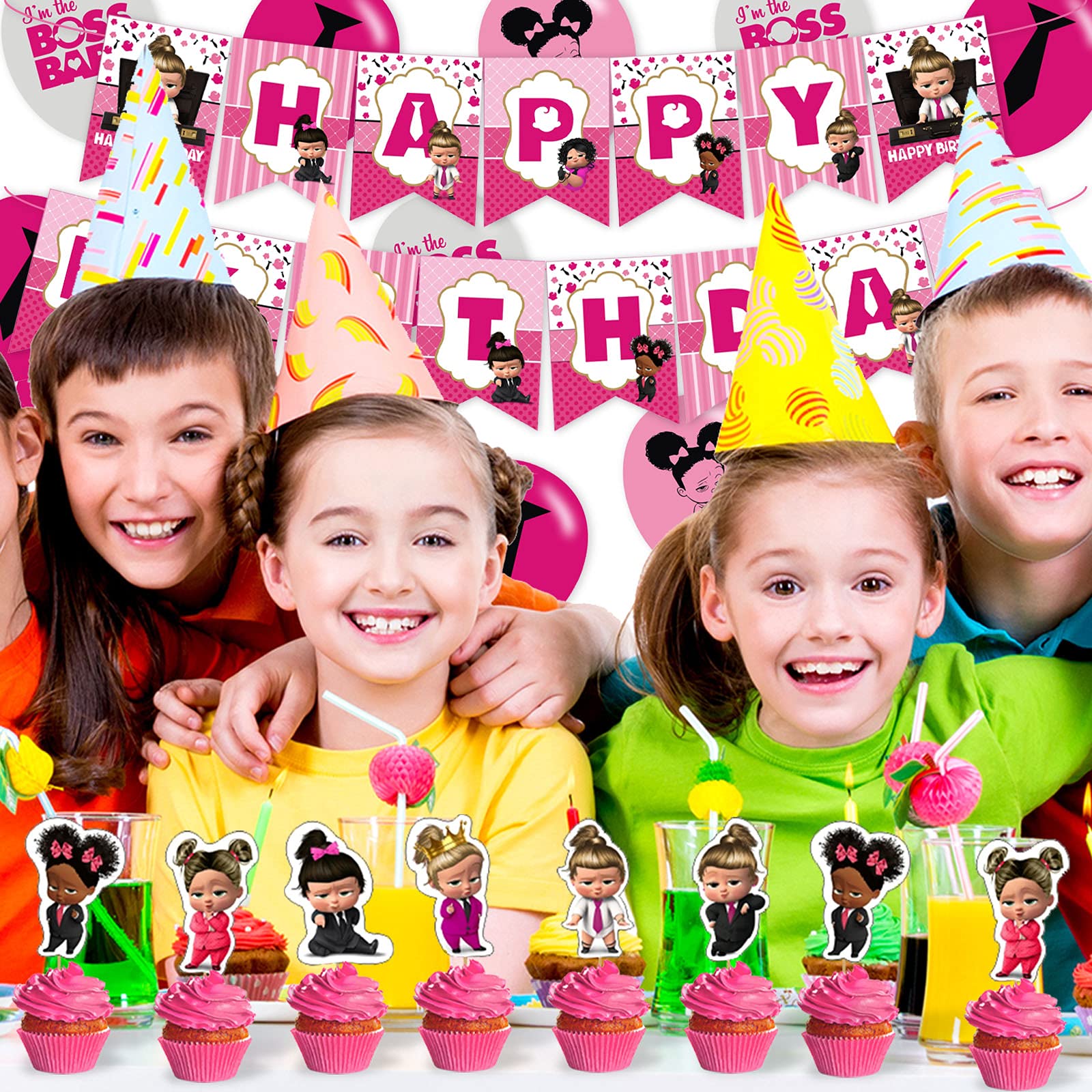 Boss Baby Birthday Decorations, Baby Boss Party Supplies Set, Baby ...