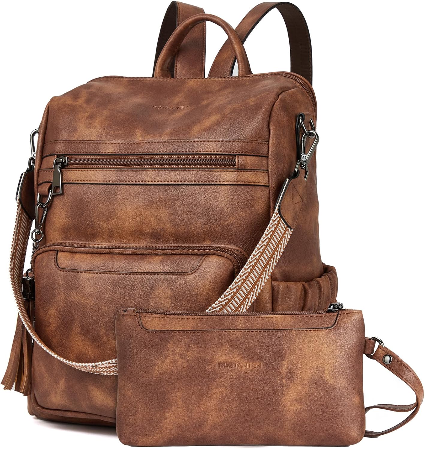 Amazon.com: BOSTANTEN Womens Backpack Purse Leather Travel Backpack ...