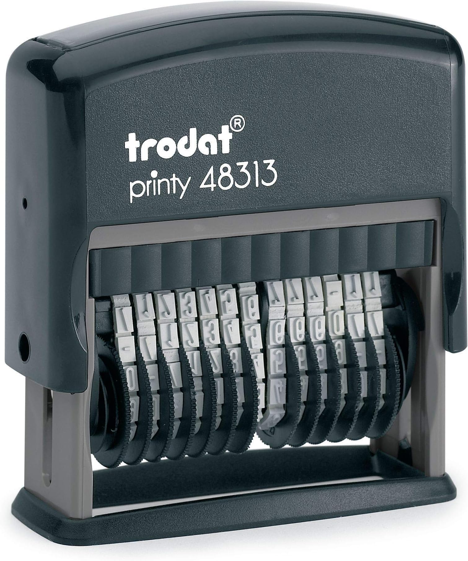 Amazon.com : Trodat .125" x 1.3" 13-Digit Self-Inking Numberer Rubber ...