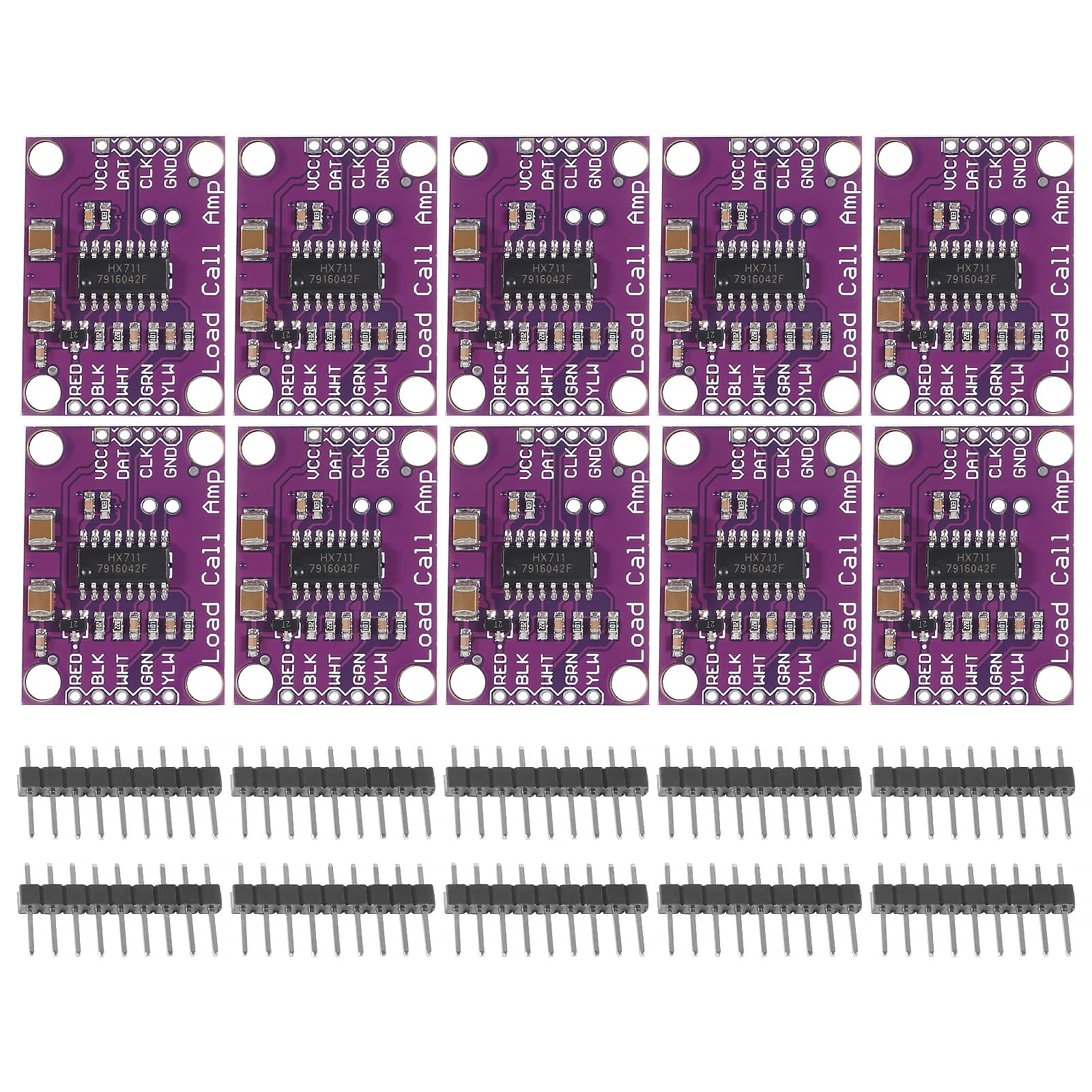 Snapklik.com : 10pcs HX711 Load Cell Amplifier 24-Bit AD High-Precision ...