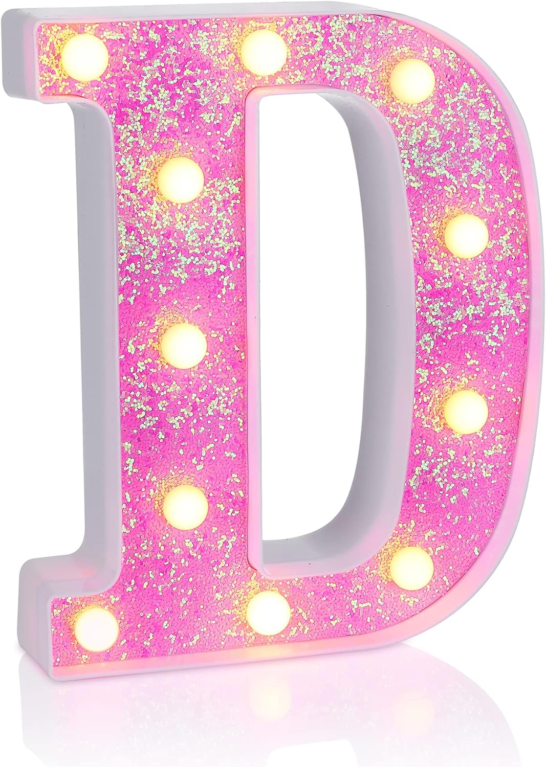 Amazon.com: Foaky Pink Light up Letters，Pink Party Decorations,Girls ...