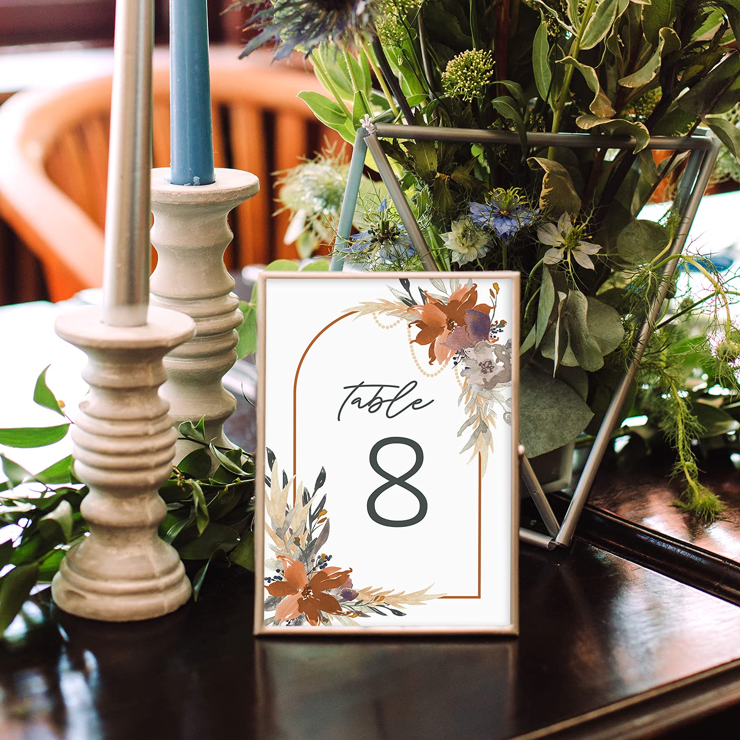 Fall Table Number Templates
