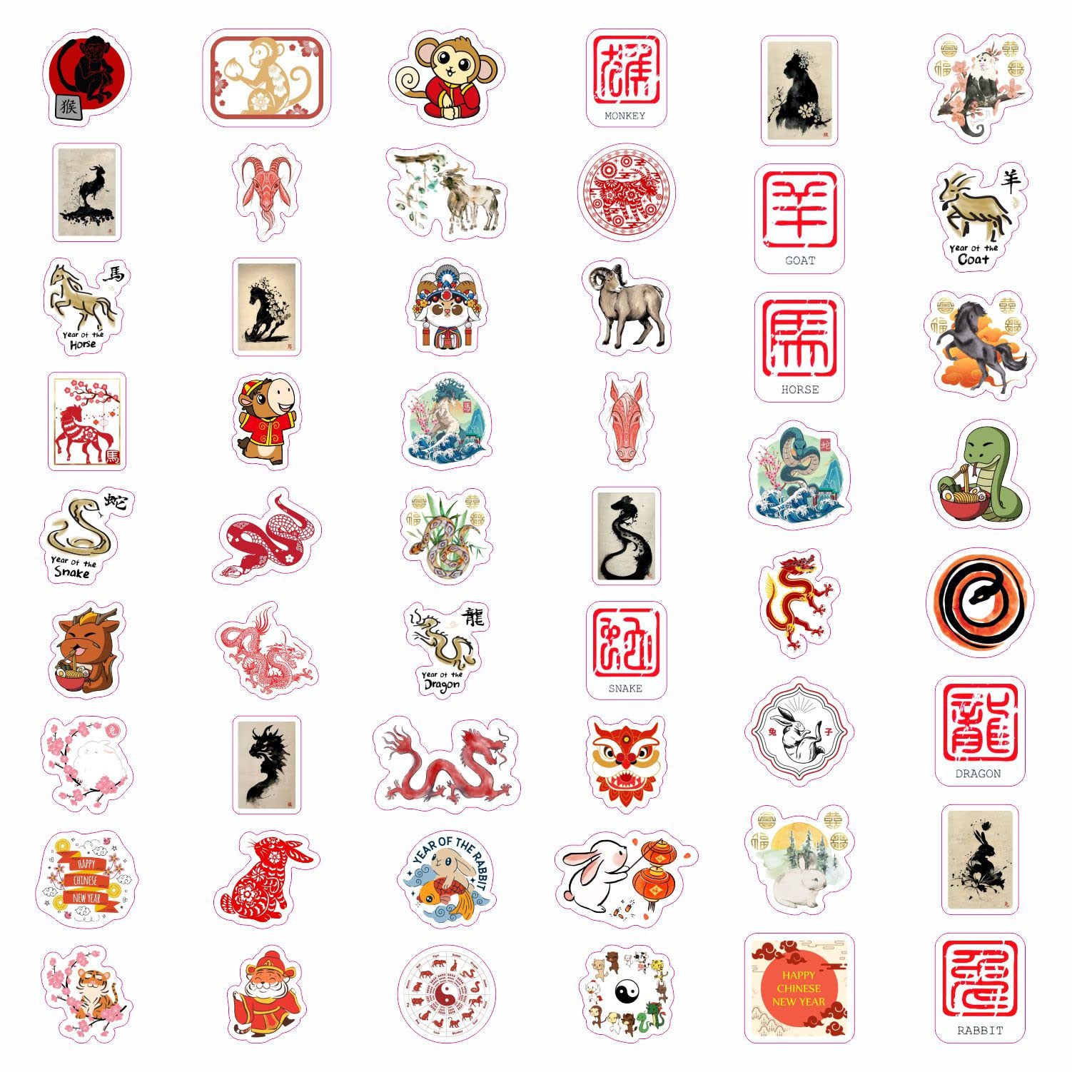 Chinese zodiac stickers 60 photos - Youhoroscope.com
