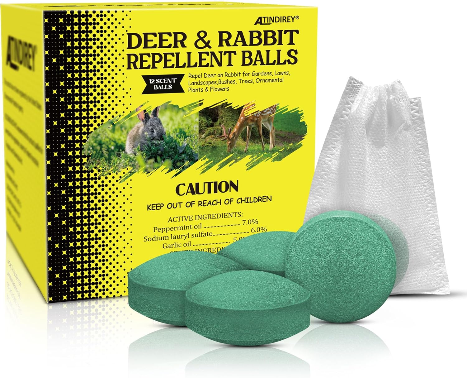 Amazon.com : Deer & Rabbit Repellent for Plants - Natural Garden Yard ...