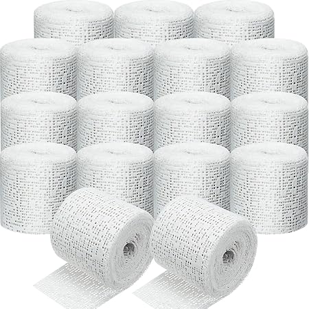 Amazon.com: 20 Pack Plaster Cloth Plaster Gauze Rolls Gauze Wrap ...