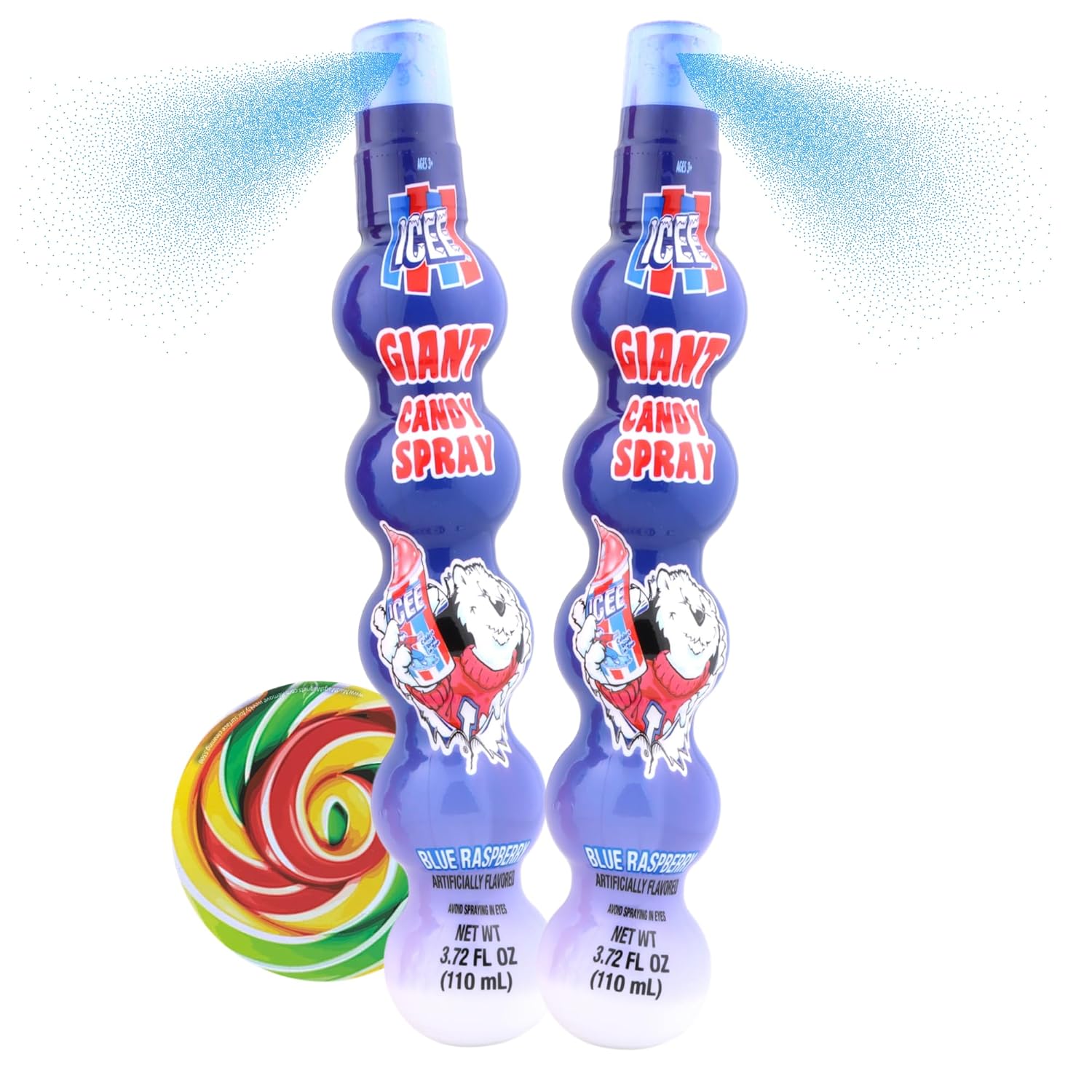Amazon.com : Needzo Blue Raspberry ICEE Spray Candy, Sweet and Sour ...