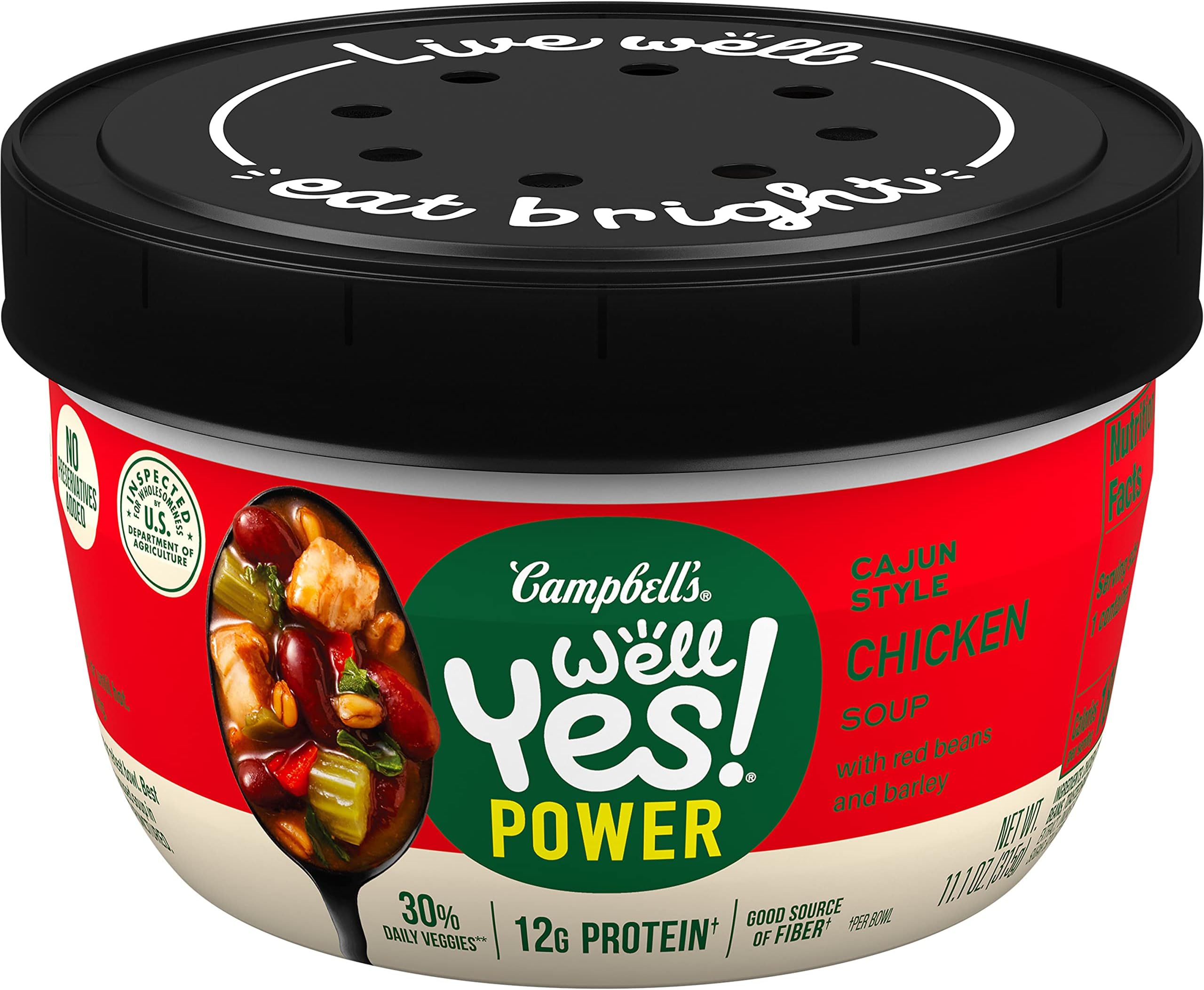 Amazon.com: Campbell's Well Yes! Power Soup Bowl mixed flavors, 11.1 Oz ...