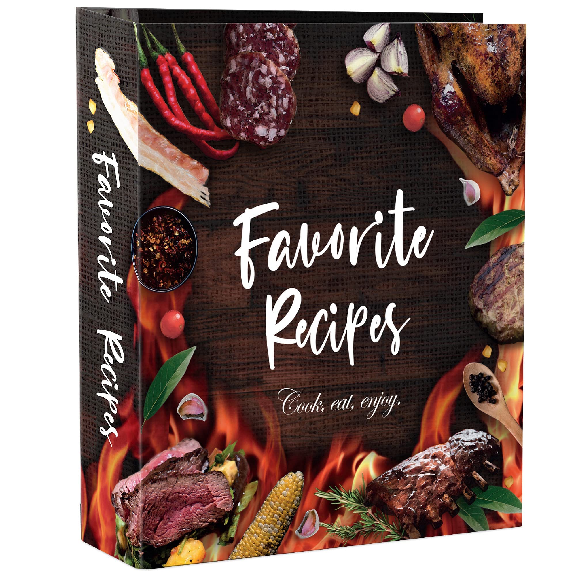 Amazon.com: Recipe Binder 8.5x11, 3 Ring DIY Cookbook Binder Kit 16 ...