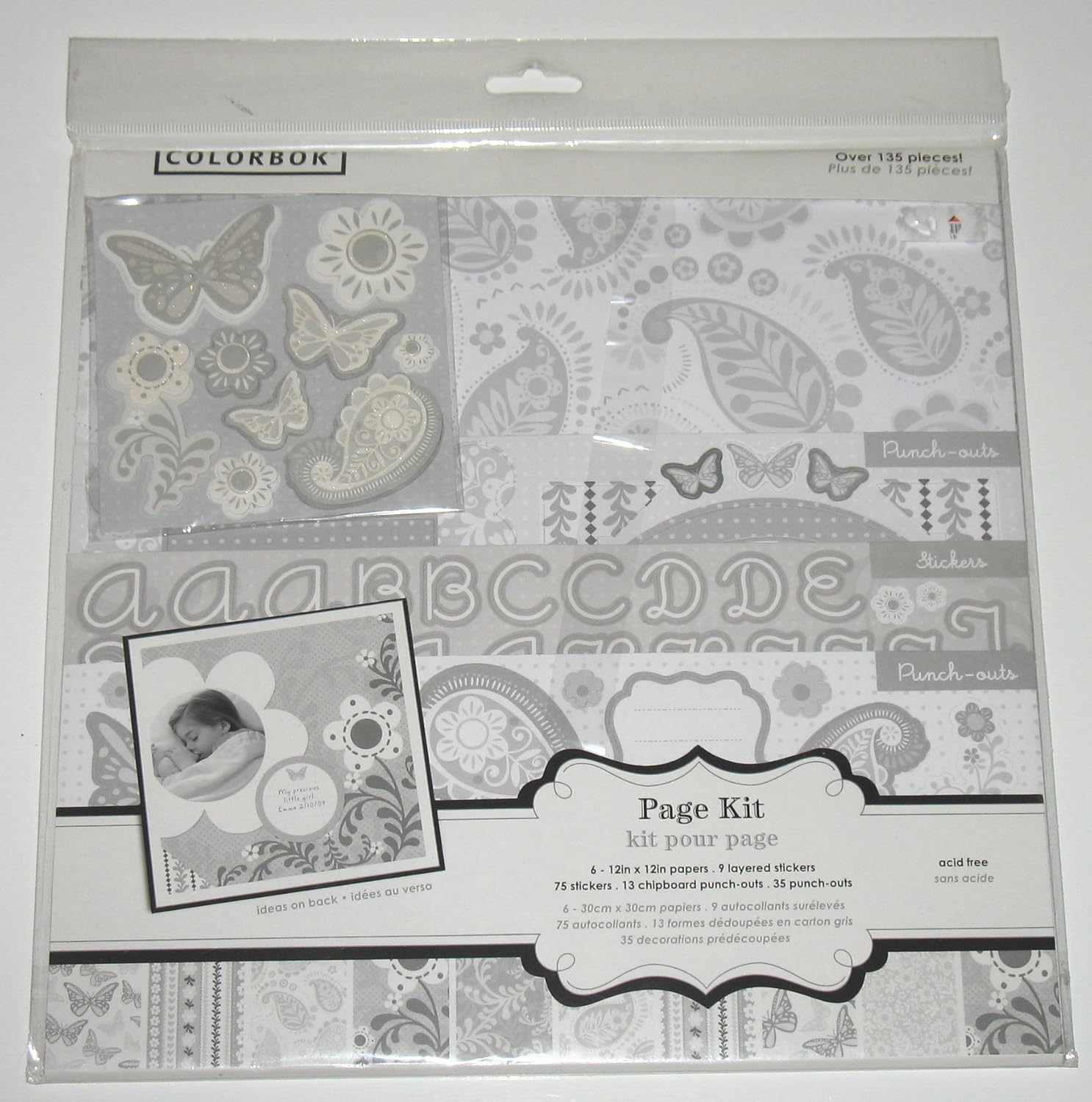 Amazon.com: Colorbok Acid Free Scrapbooking Page Kit- Classic Paisley ...