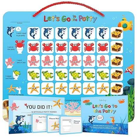 Amazon.com: Potty Training Chart for Toddlers,Boys,Girls - Ocean Design ...