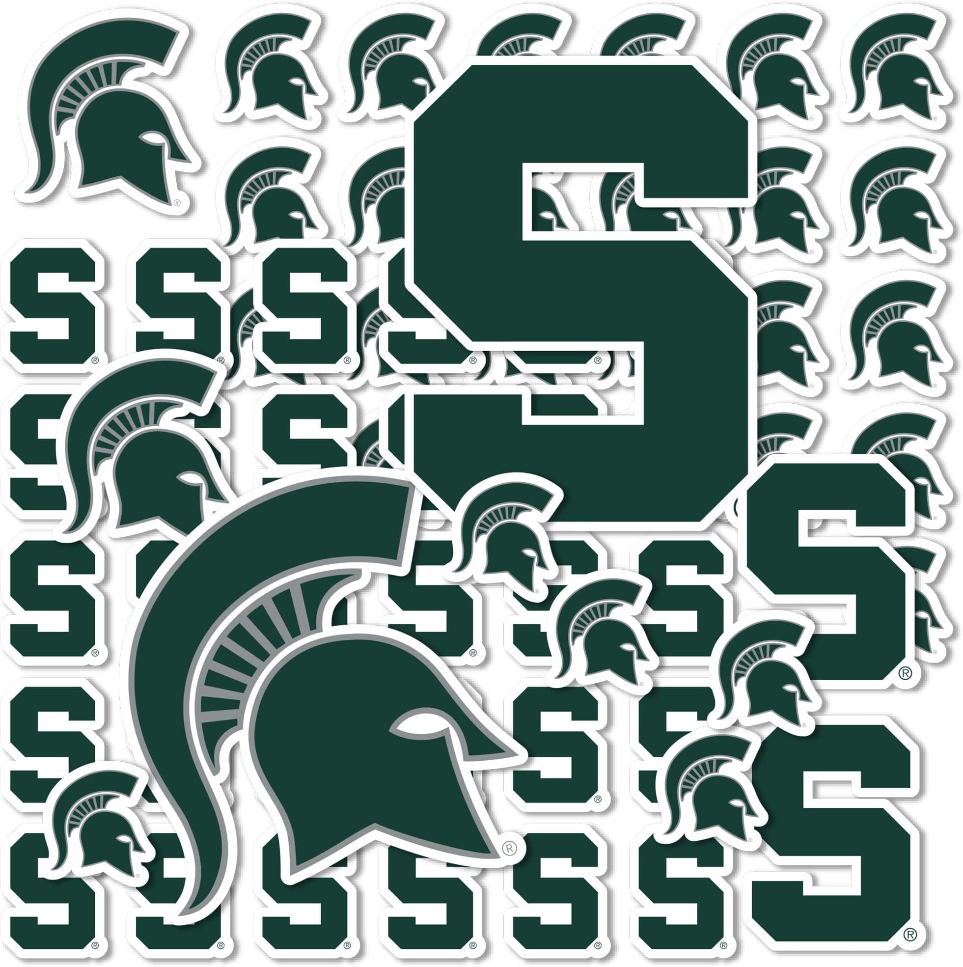 Amazon.com: Craftique Michigan State Decal (SPARTAN HEAD DECAL (3",4",6 ...