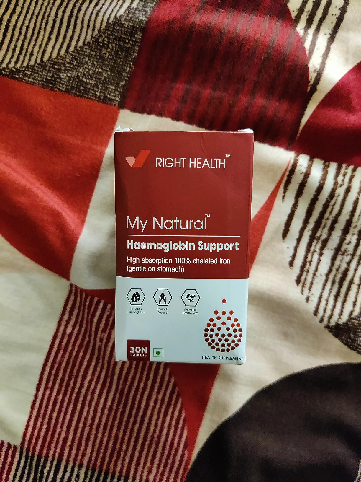 Buy My Natural Haemoglobin+ Iron Supplement | Pregnancy Safe | Boosts ...