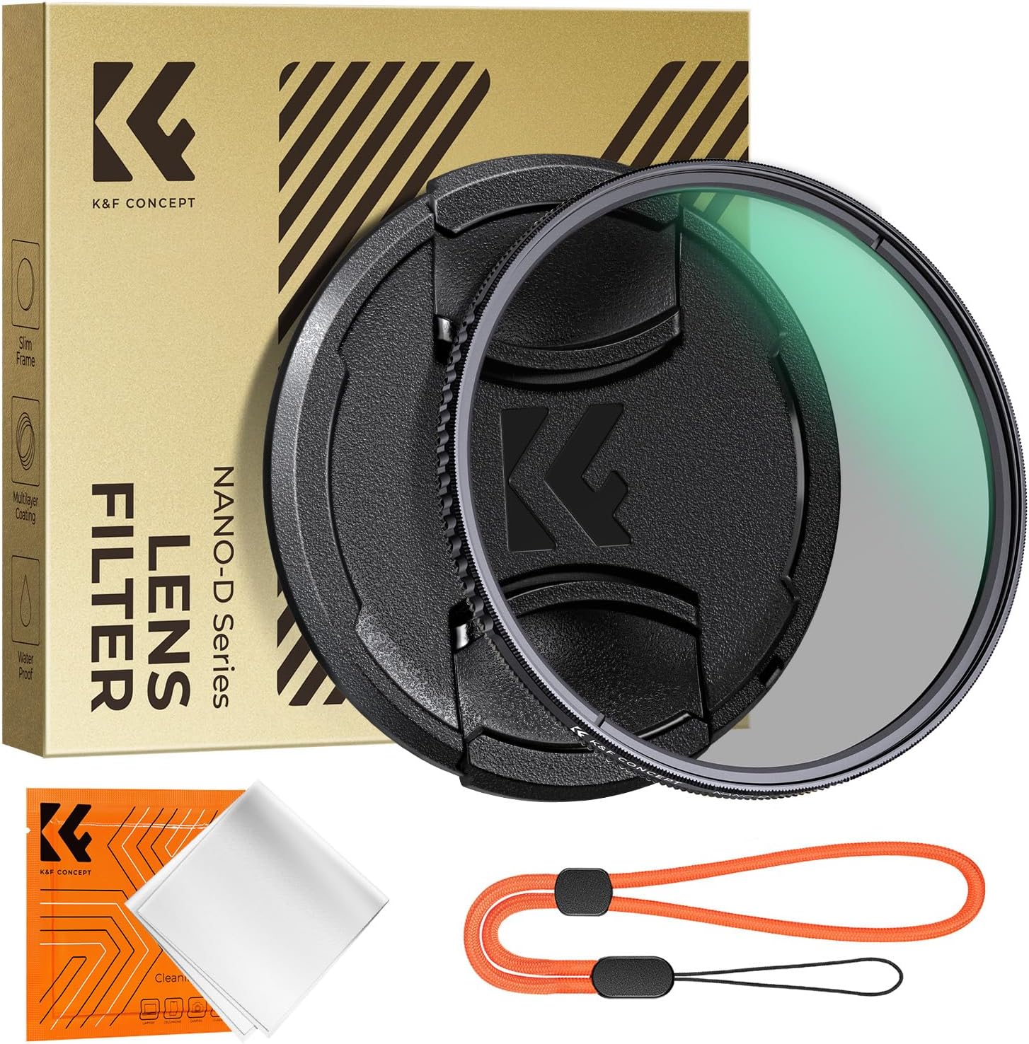 Amazon.com : K&F Concept 77mm Circular Polarizer Lens Filter with ...
