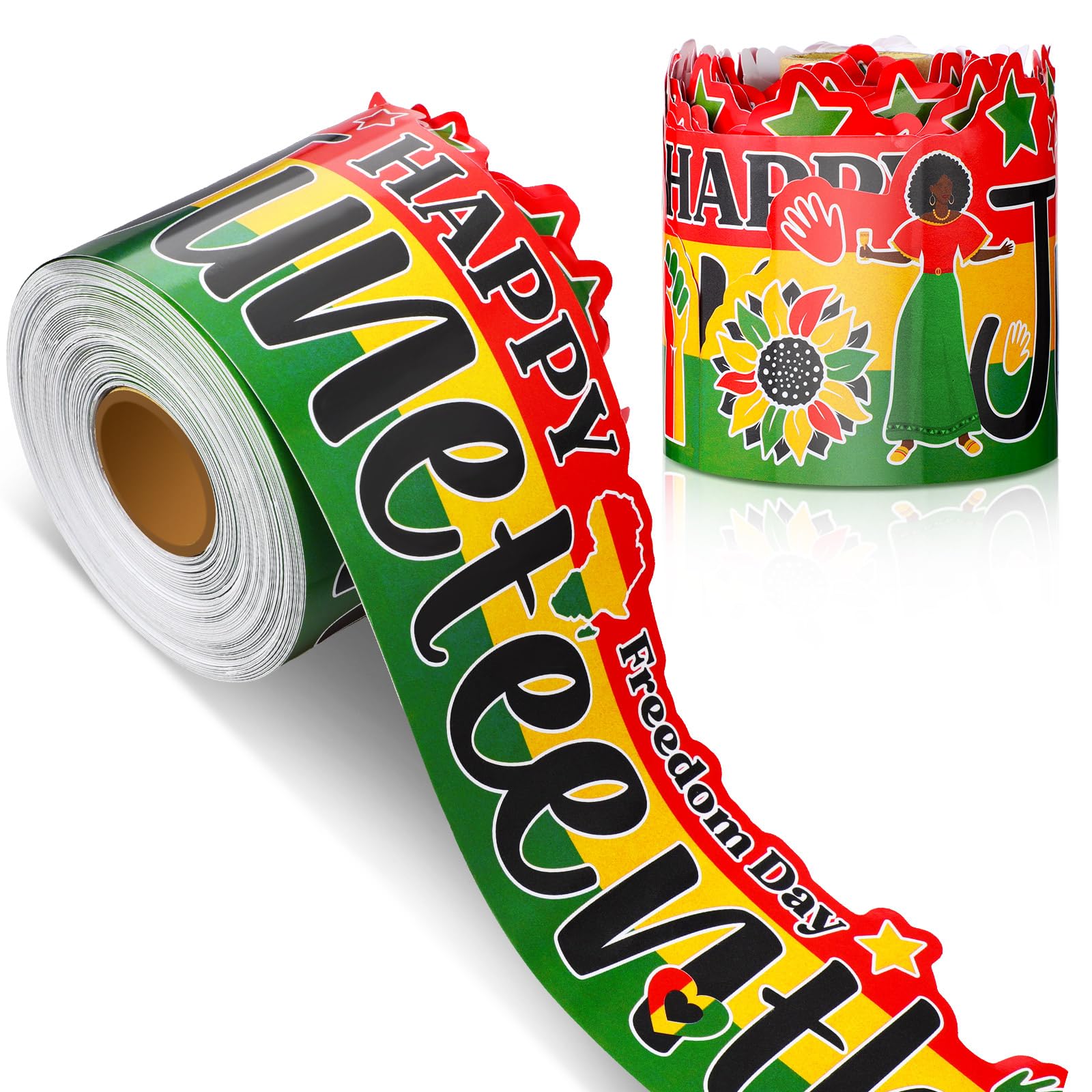 Snapklik.com : 68.9 Feet Juneteenth Border Bulletin Board Border Flower ...