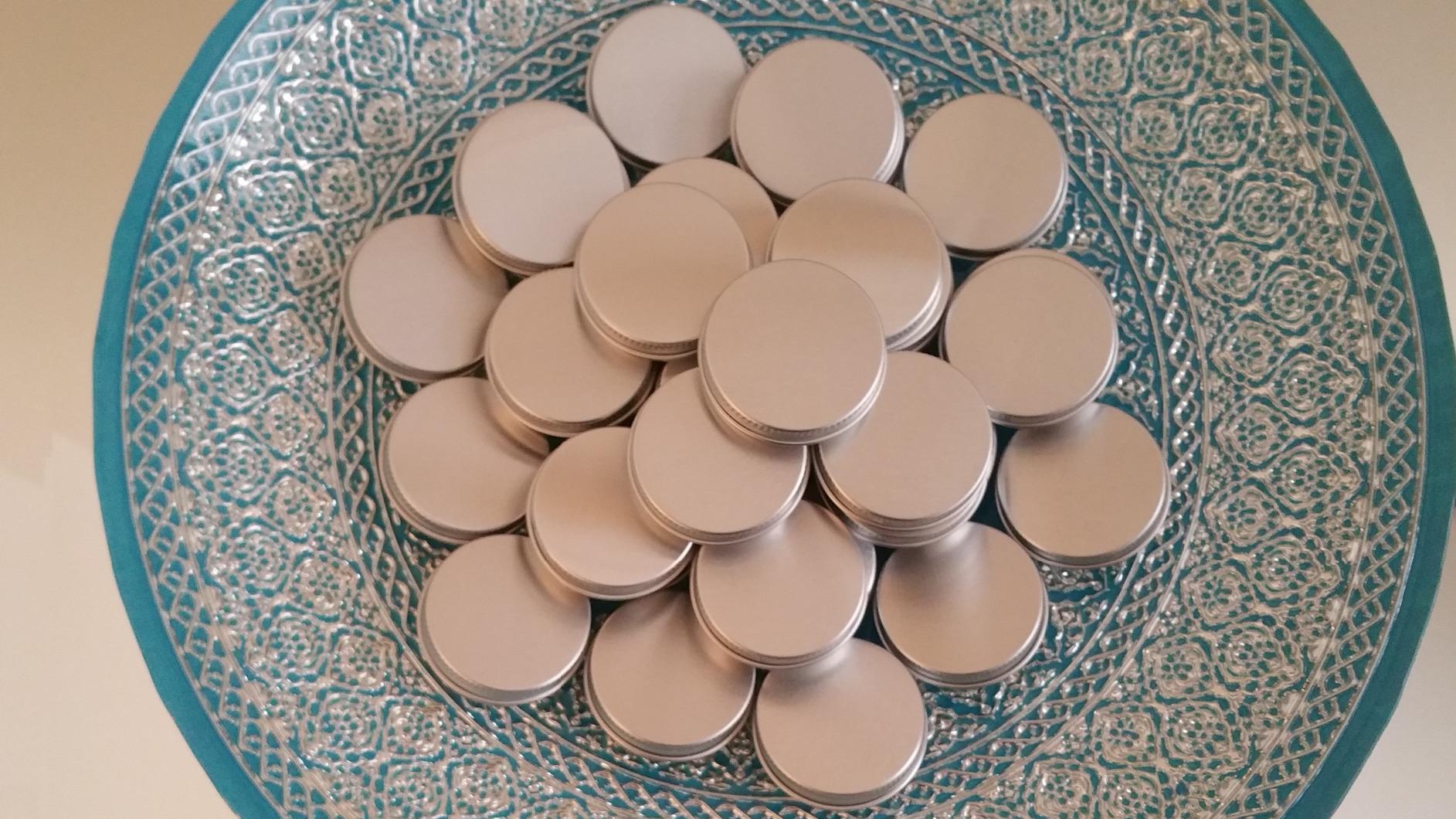 Amazon.com: Cosmetic Tin 1/2oz (W/Screw Top 35 Ct) : Beauty & Personal Care