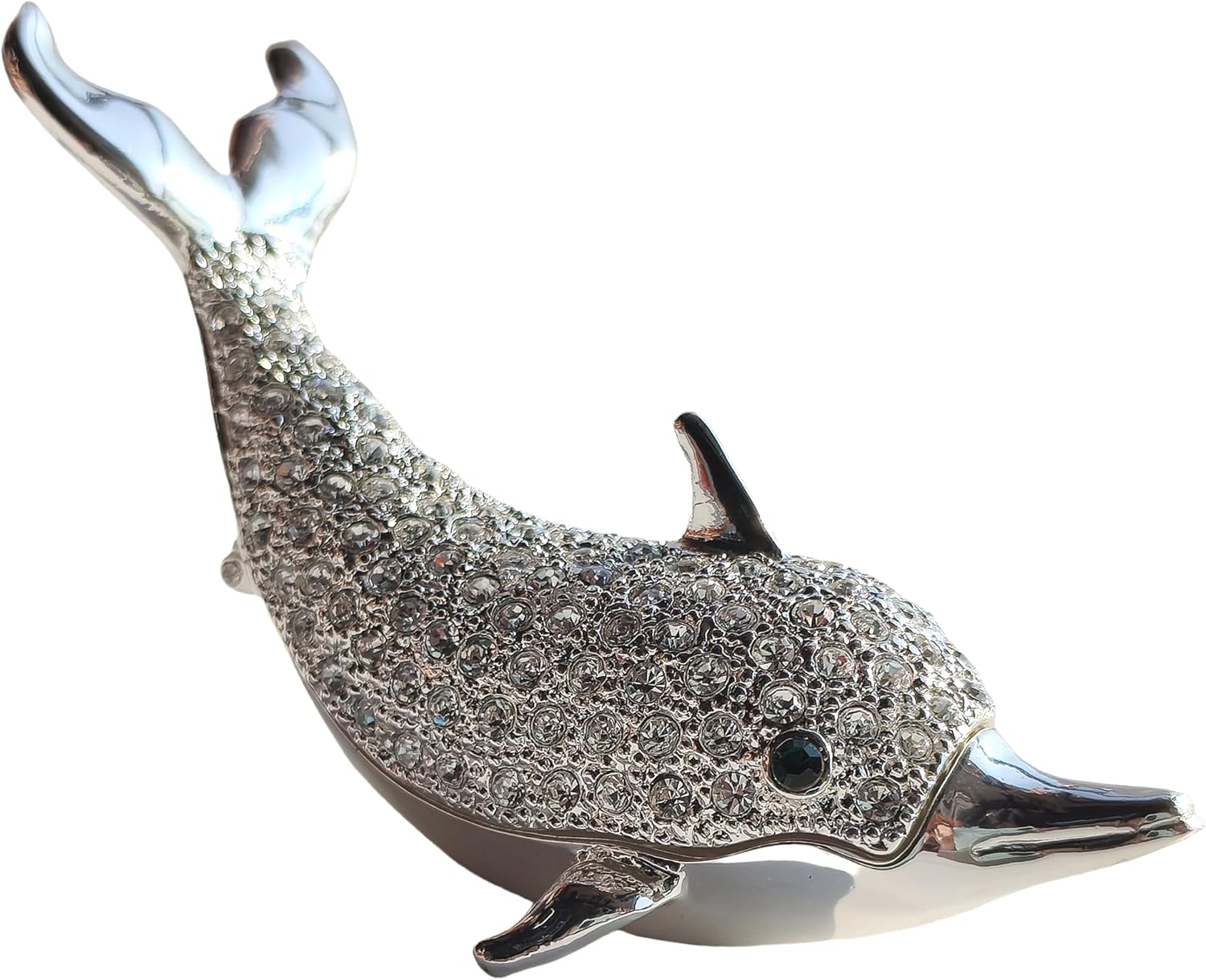 Amazon.com: zltSunshine Ocean Dolphin Jewelry Box with Rhinestones ...