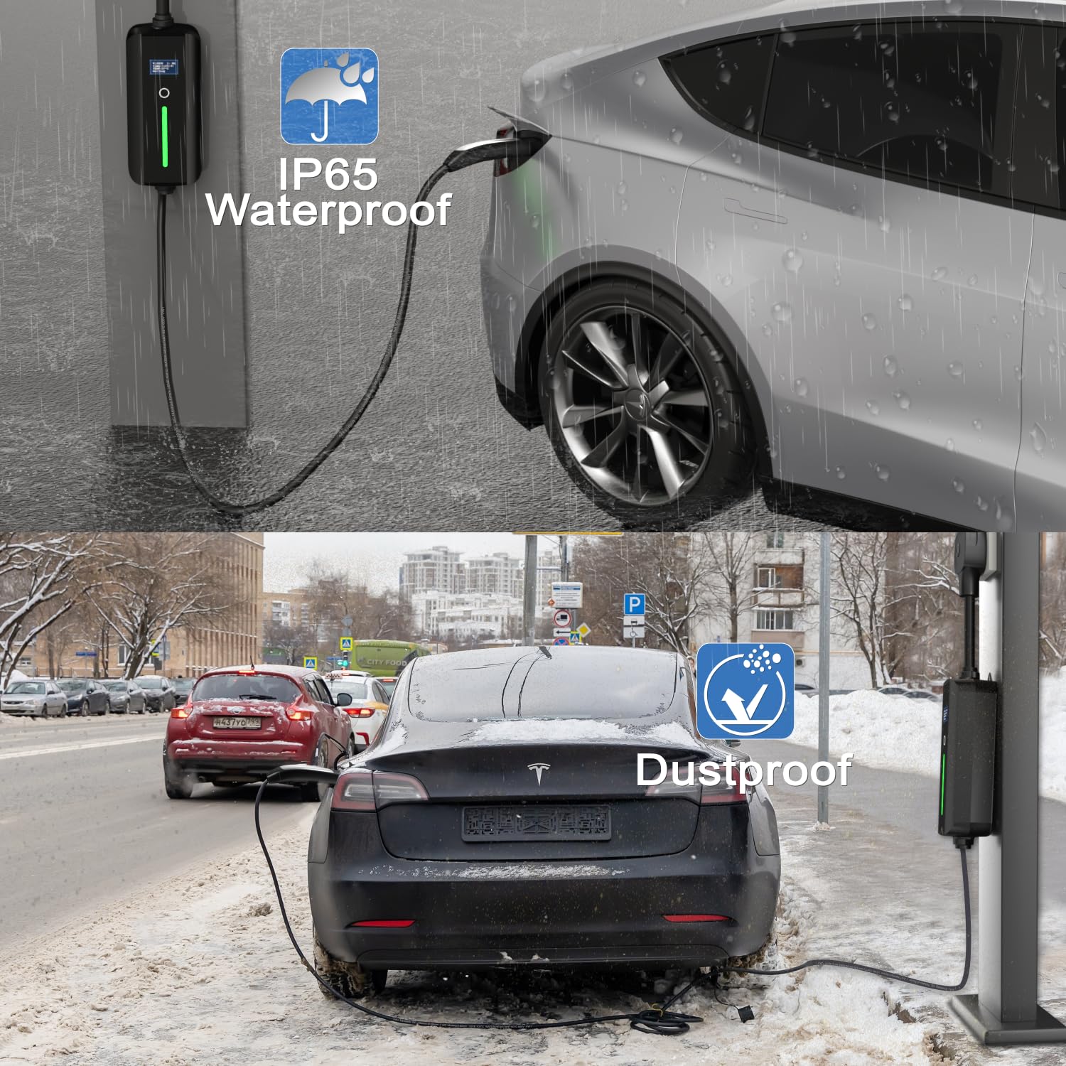 32Amp Level 2 Tesla Charger, NEMA 14-50 Plug, 240V Tesla Mobile Charger ...