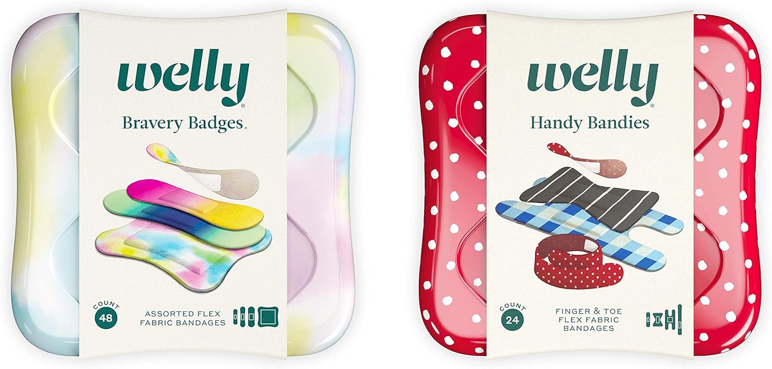 Amazon.com: Welly Bandages - Flexible Fabric, Adhesive, Standard Shapes ...