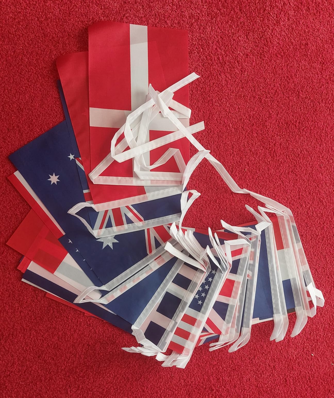 International World Flags, 39-Sided Bunting Banner 10M with 13 Country ...