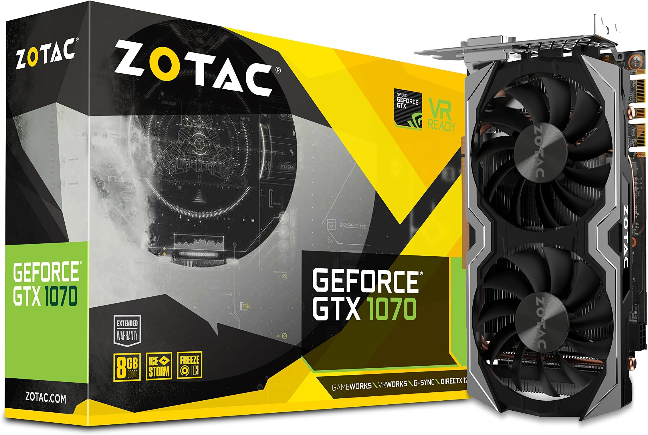 Amazon.com: ZOTAC GeForce GTX 1070 Mini 8GB GDDR5 VR Ready Super ...