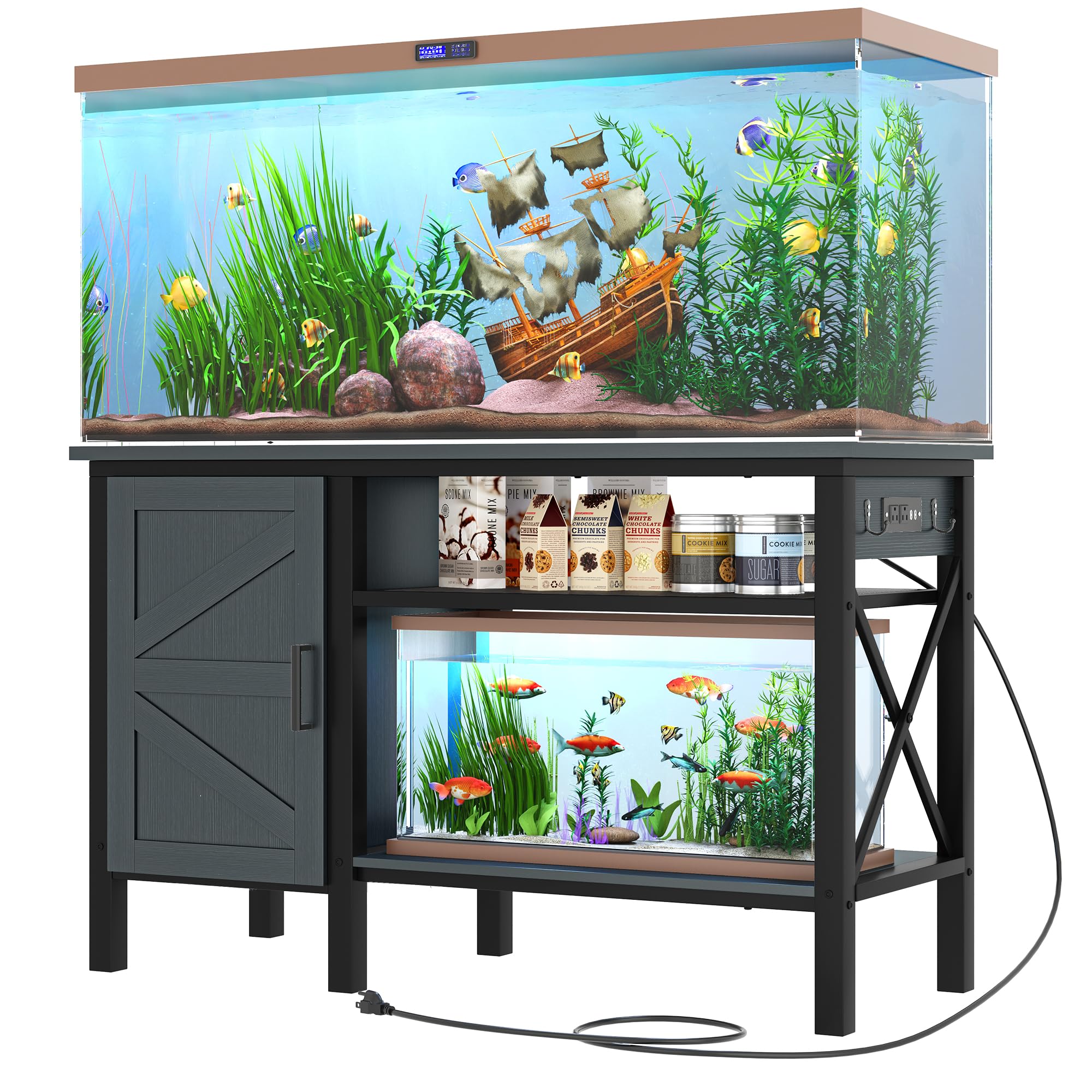 55 Gallon Aquarium Canopy Aquarium Stand Cabinet 40 50/55 75 Gallon