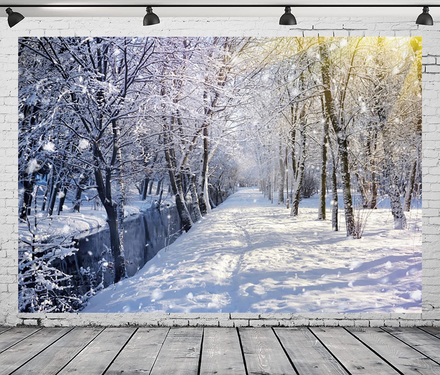 Amazon.com : AOFOTO 9x6ft Winter Scene Photography Backdrop Wonderland ...