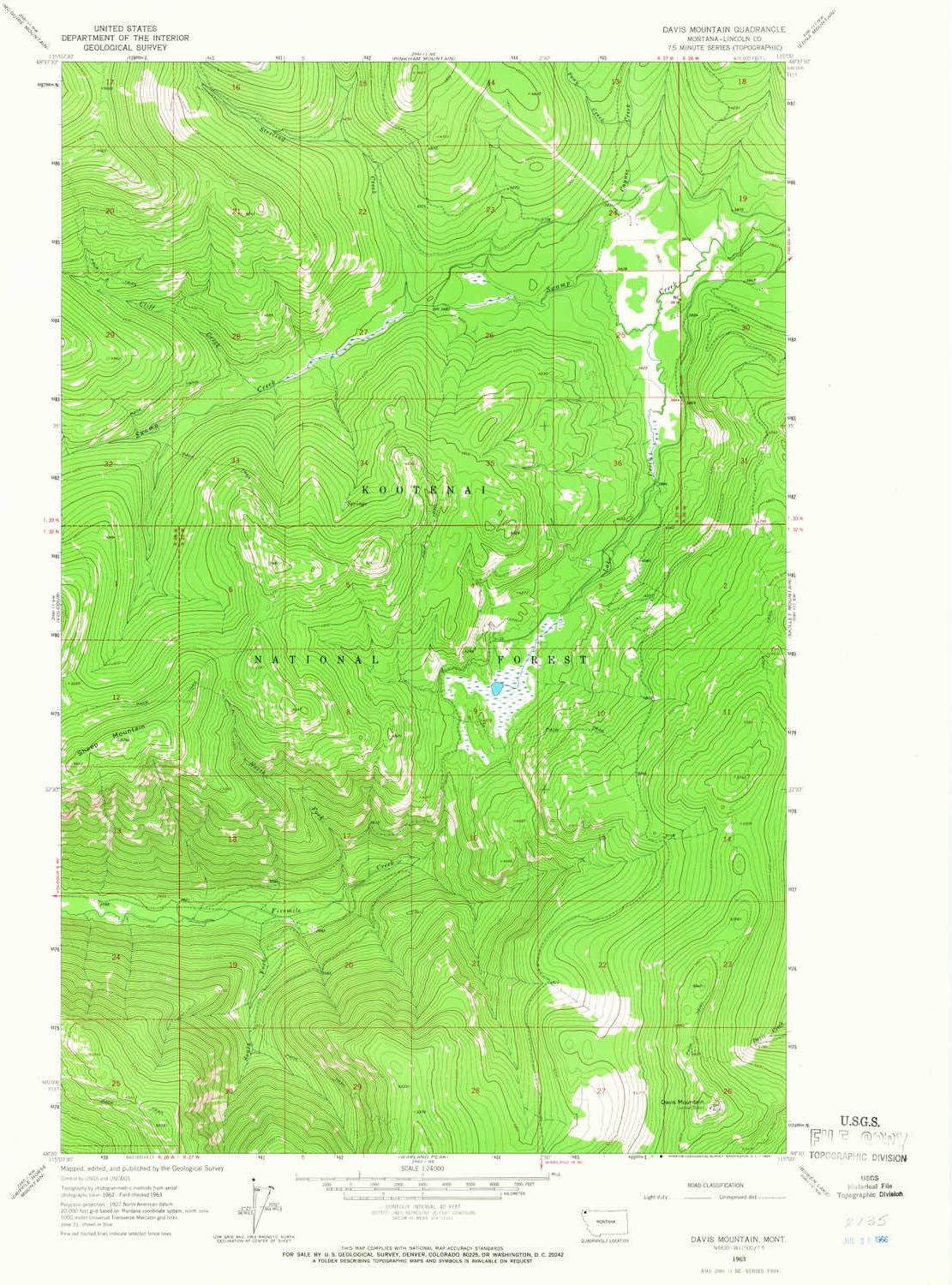 Amazon.com : YellowMaps Davis Mountain MT topo map, 1:24000 Scale, 7.5 ...