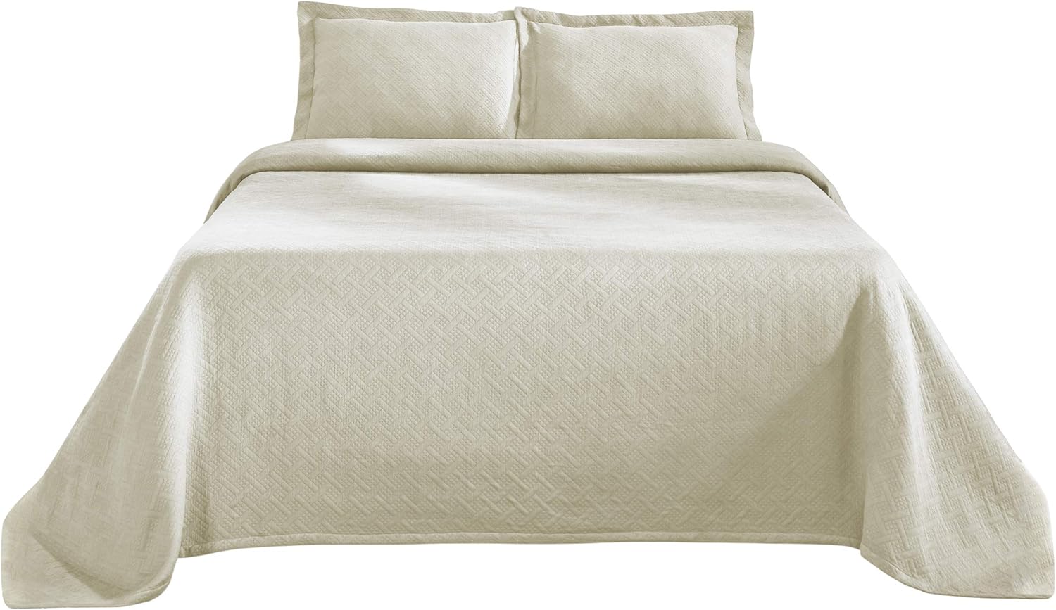 Amazon.com: BNM Luxurious Textured Cotton Woven Jacquard Matelasse ...