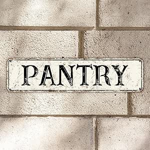 Amazon.com: Pantry Tin Metal Sign Primitive Farmhouse Poster Iron Sign ...