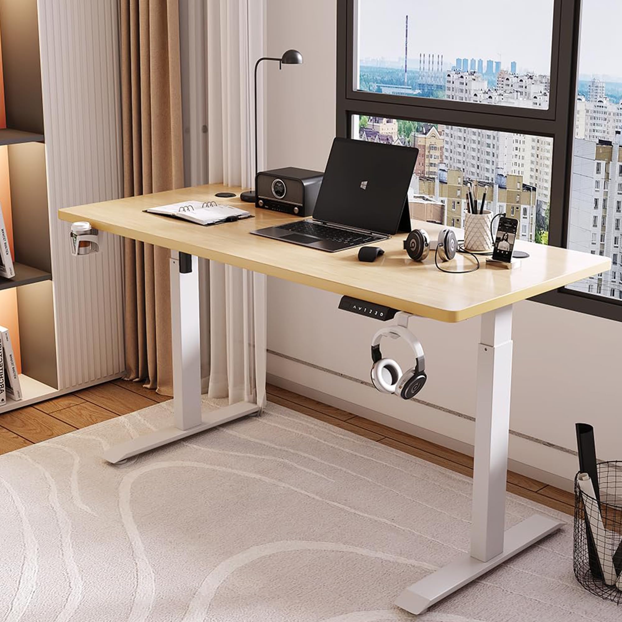 SAVYA HOME Electric Height Adjustable Table|Gaming Table for Gaming ...