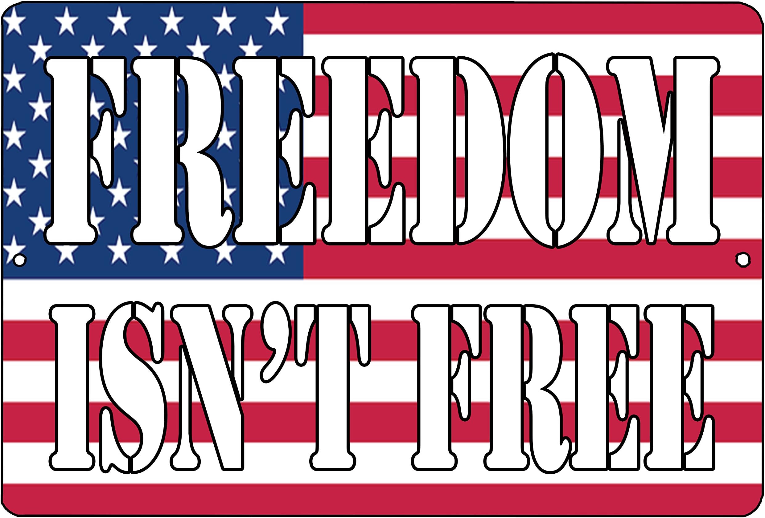 Amazon.com: Rogue River Tactical USA American Flag Metal Tin Sign Wall ...