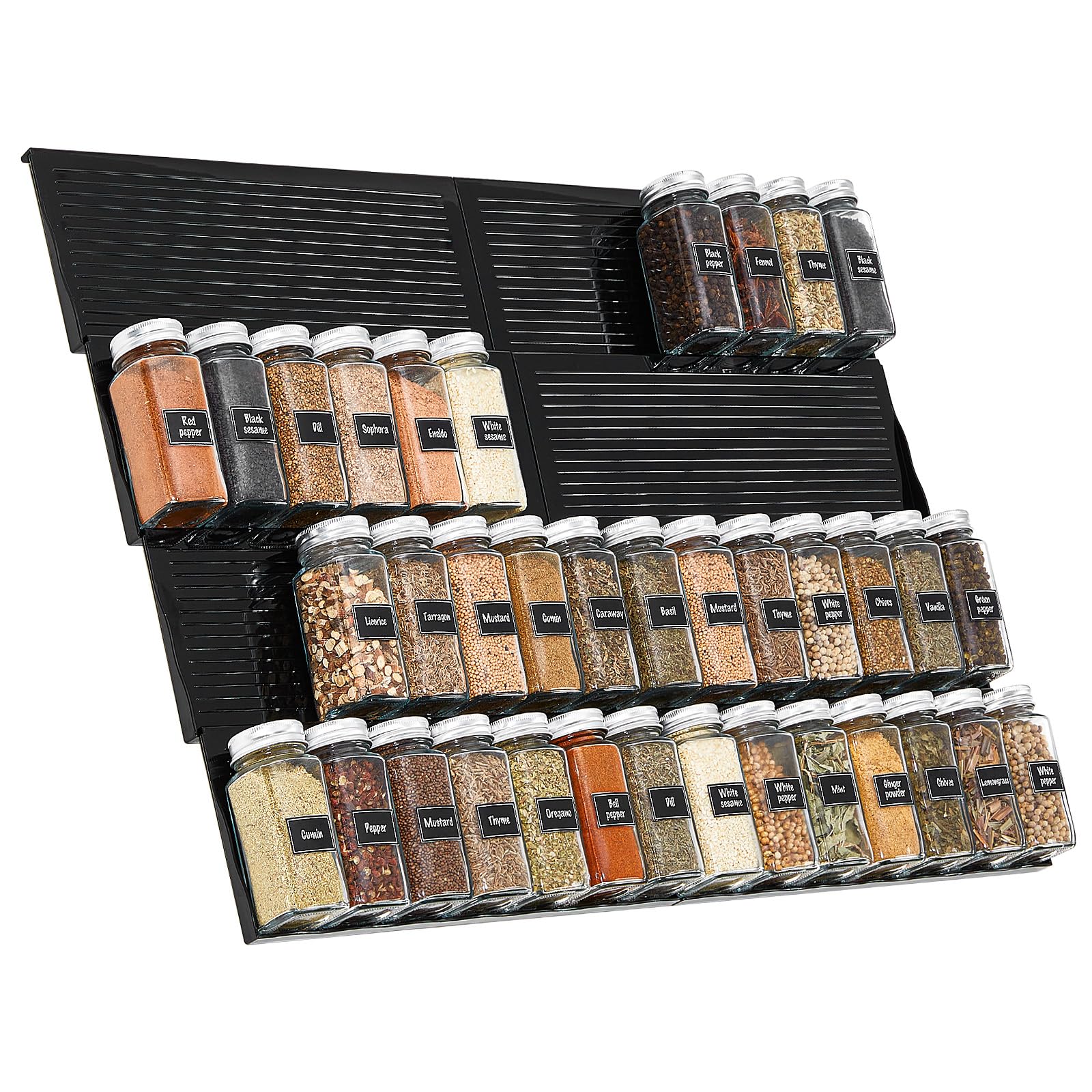 Snapklik.com : Plastic Adjustable Spice Drawer Organizer, Expandable ...