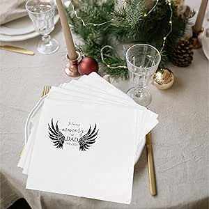 Amazon.com: Custom Memorial Napkins, Paper Cocktail Napkins Memorial ...