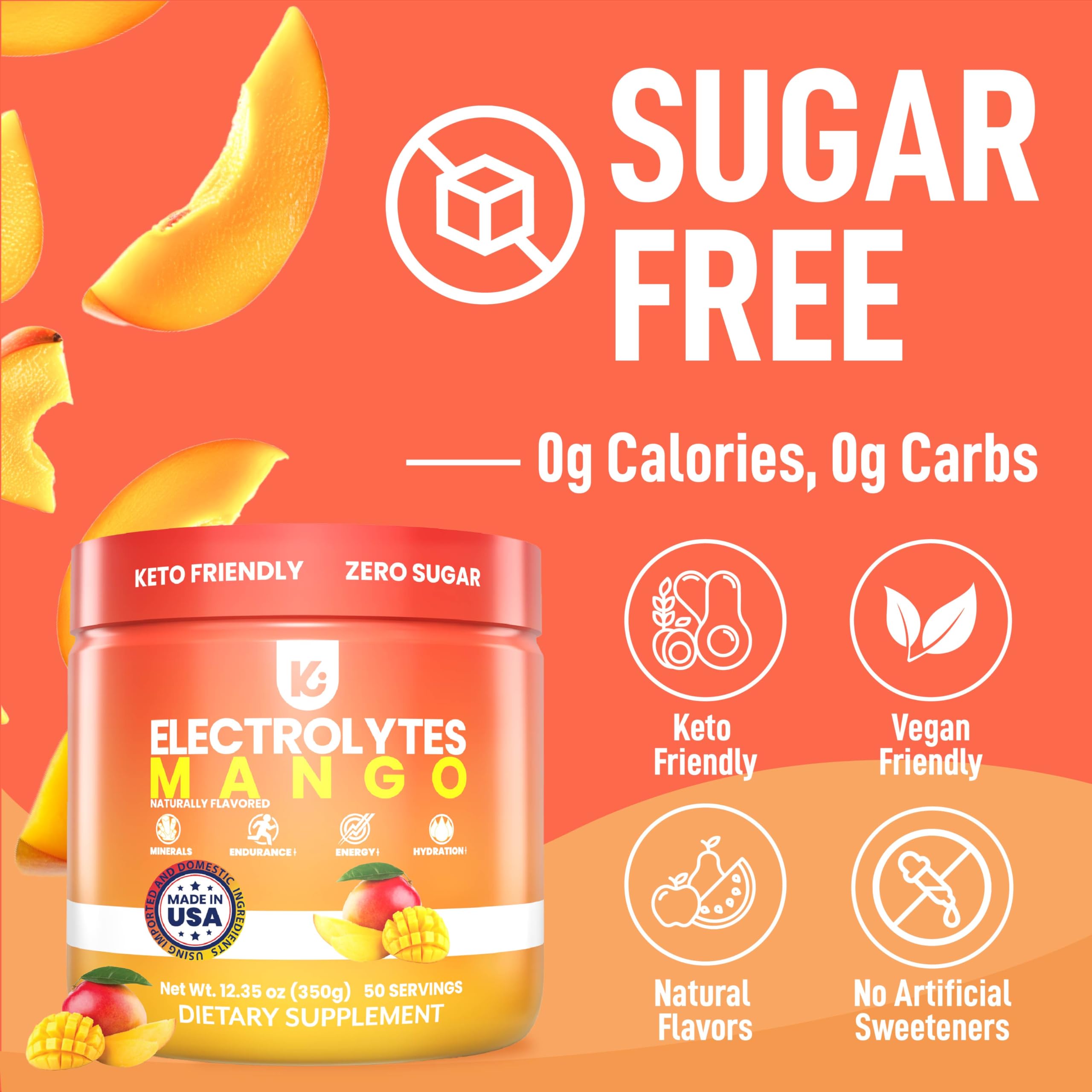 Snapklik.com : Keto Hydration Electrolytes - Mango - Electrolyte Powder ...