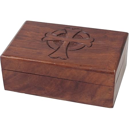 Amazon.com: Holy Land Market First Communion Box - Rosary Box ...