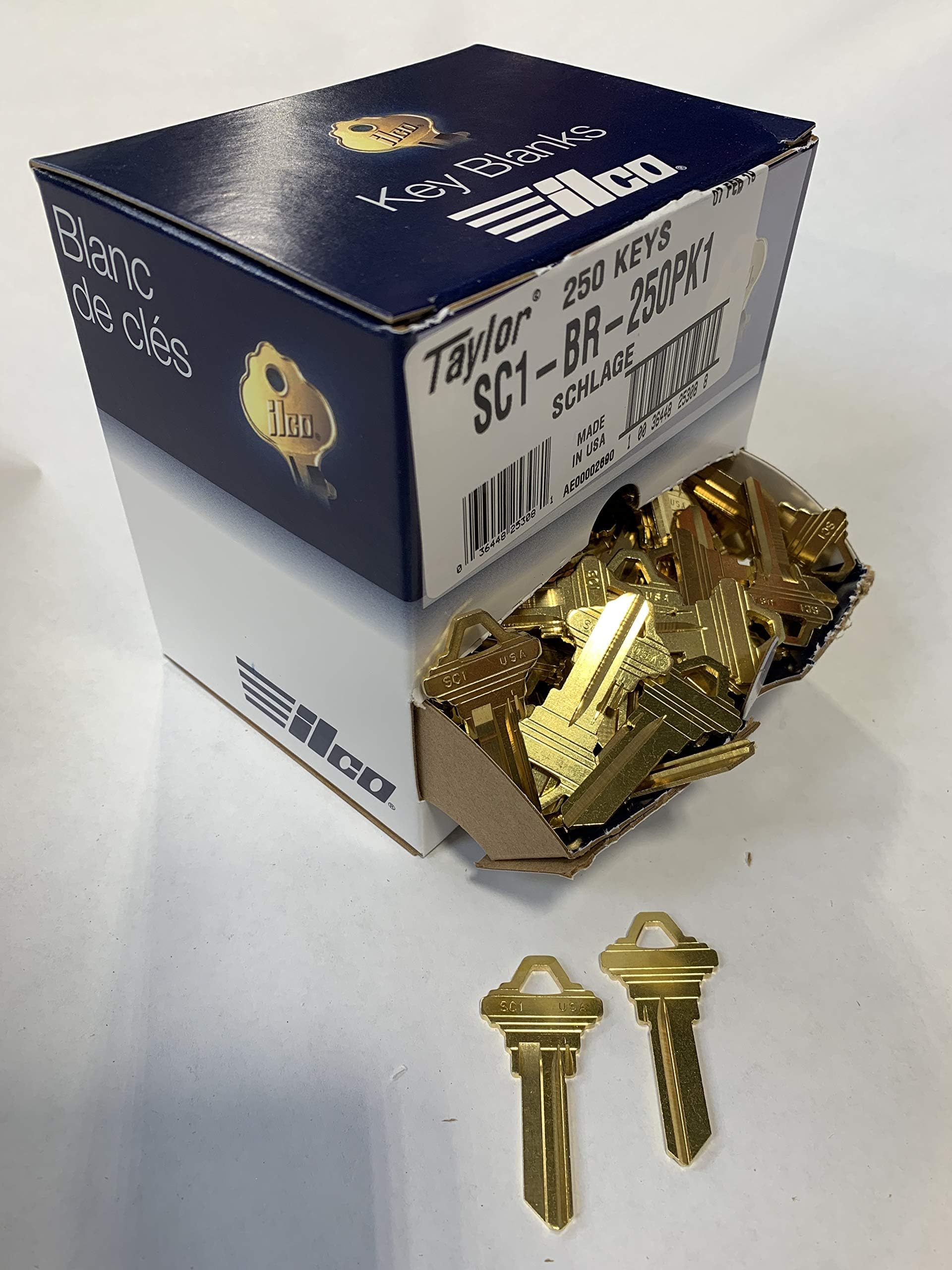 ILCO SE1 BRASS KEY BLANKS 50 PACK - Amazon.com