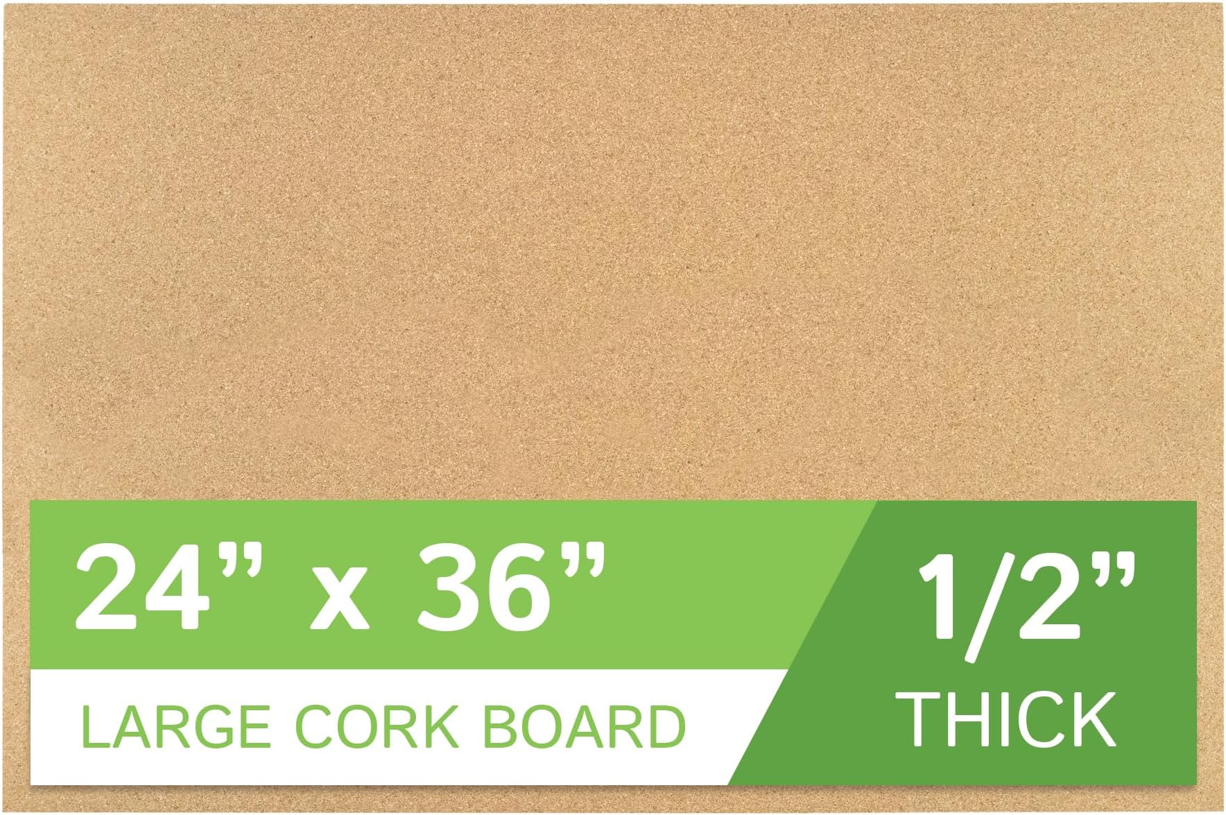 The Felt Store: Cork Sheet 1/2 inch Thick, 24 x 36 inches, Large Cork ...