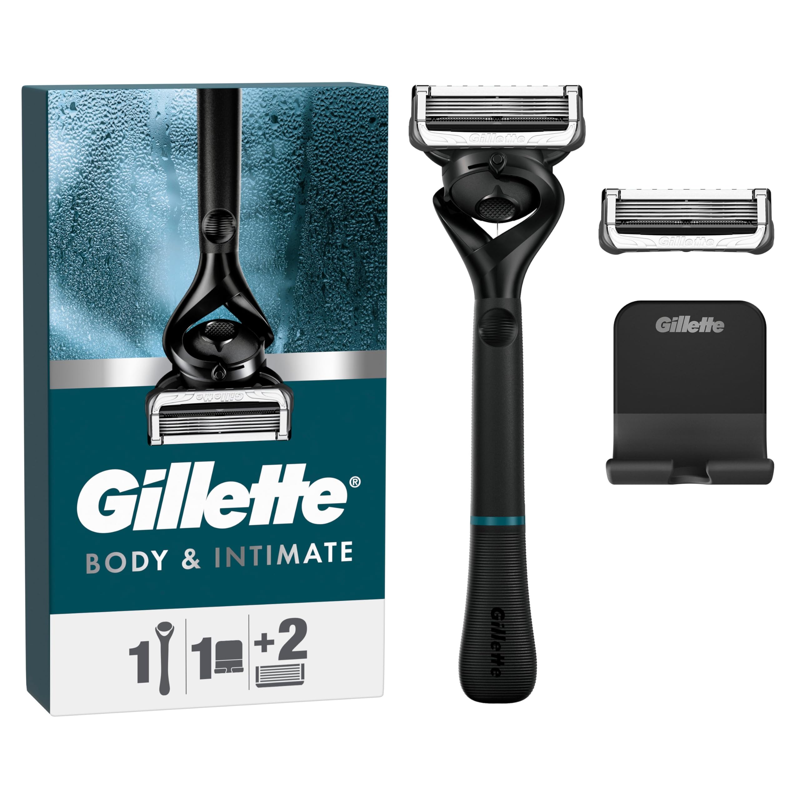 Gillette Body und Intimate Nassrasierer Herren, Rasierer + 2 ...