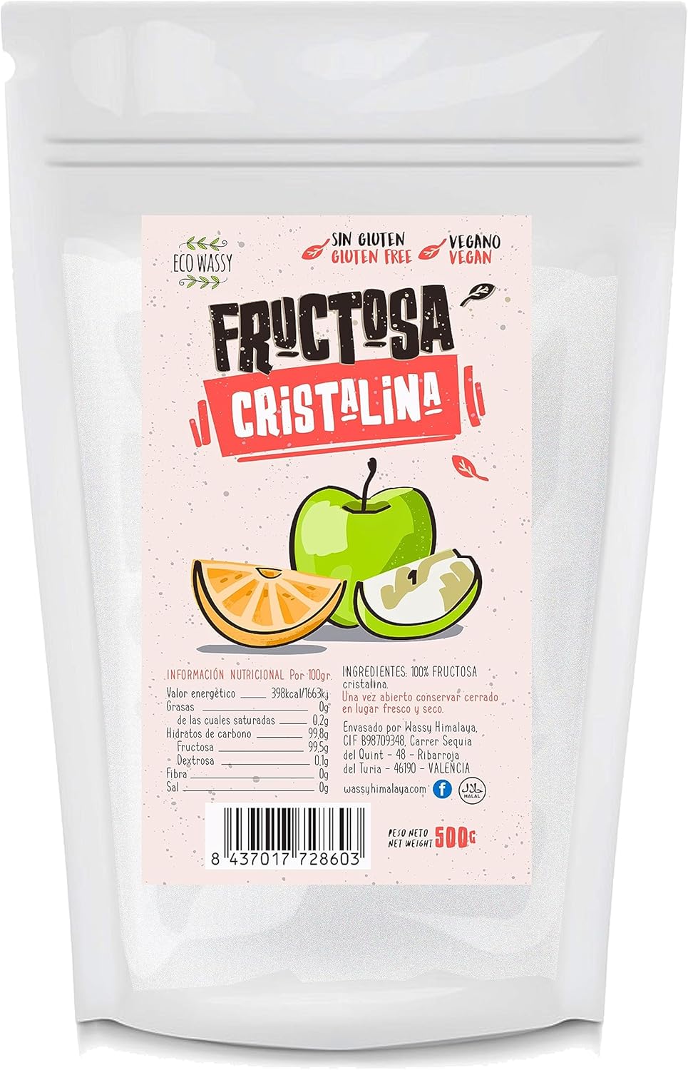 Fructosa Natural Grado Premium | 100% Pura Fructosa En Polvo ...