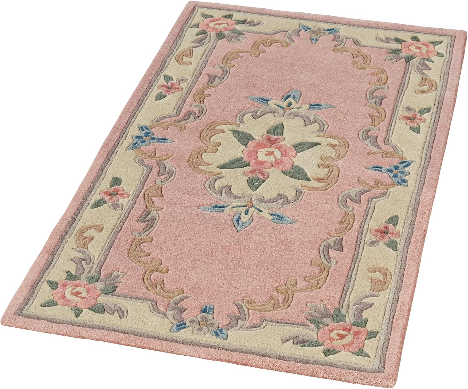 Amazon.com: Traditional Floral Serena Aubusson II Small Rectangle ...