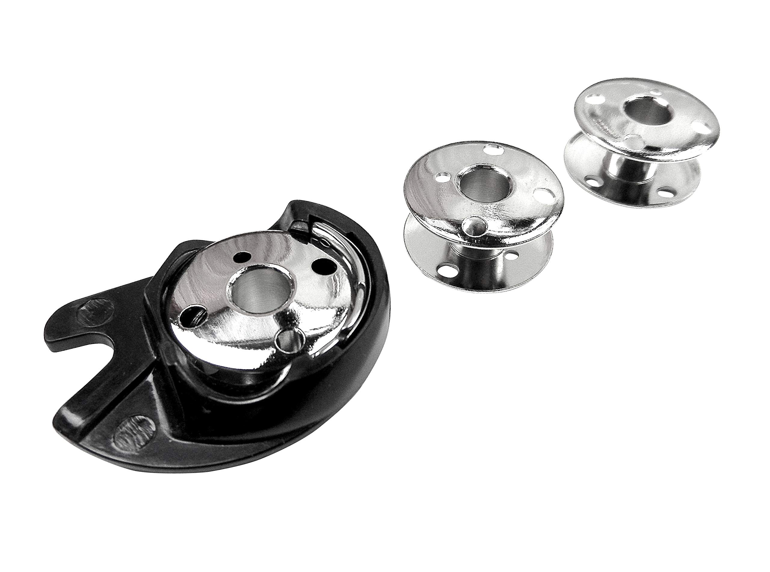 Buy Zig Zag Sewing Machine Apollo Bobbin Case + 3 Metal Bobbins for ...